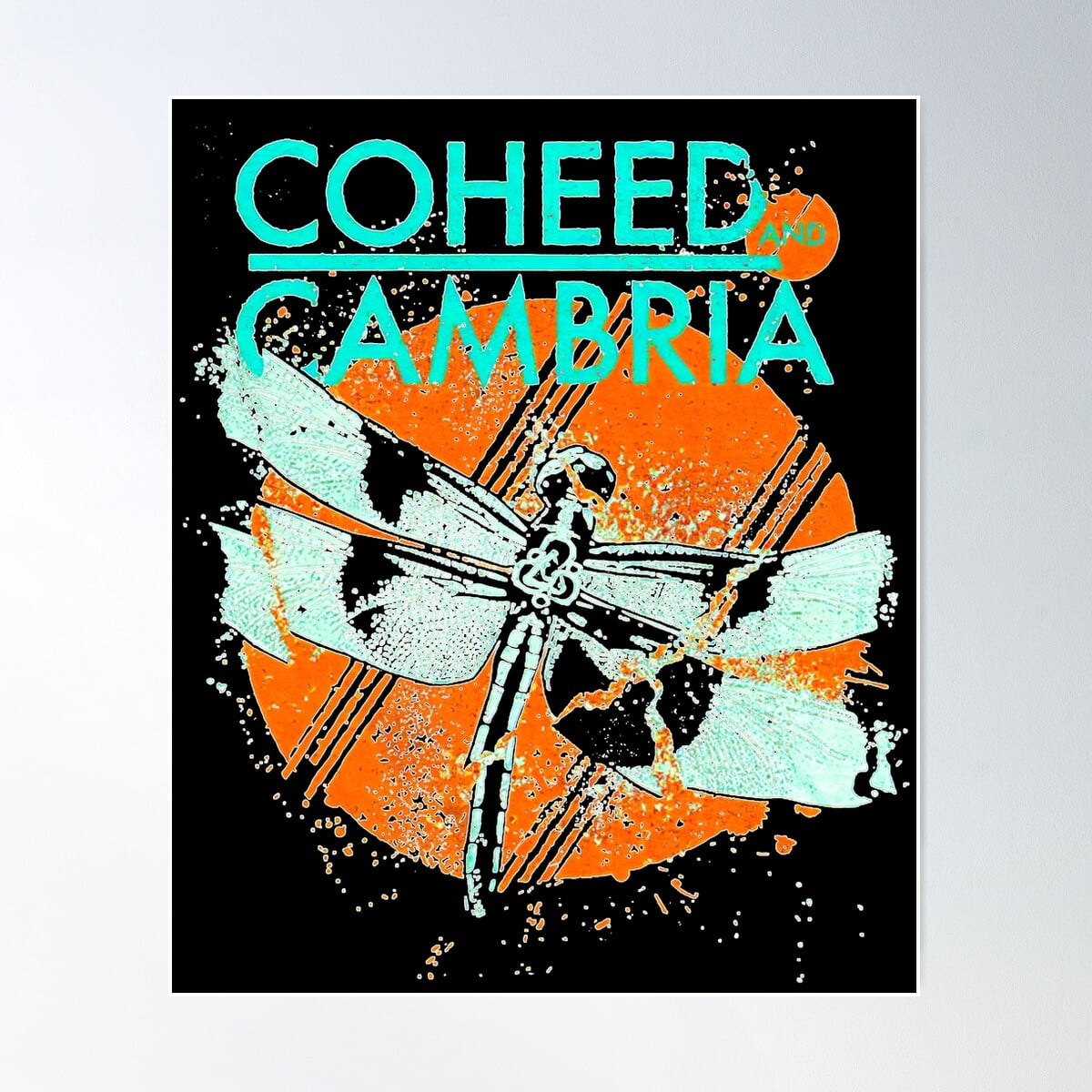 Coheed And Cambria Dragonfly Poster Wall Art, Modern Wall Decor For ...
