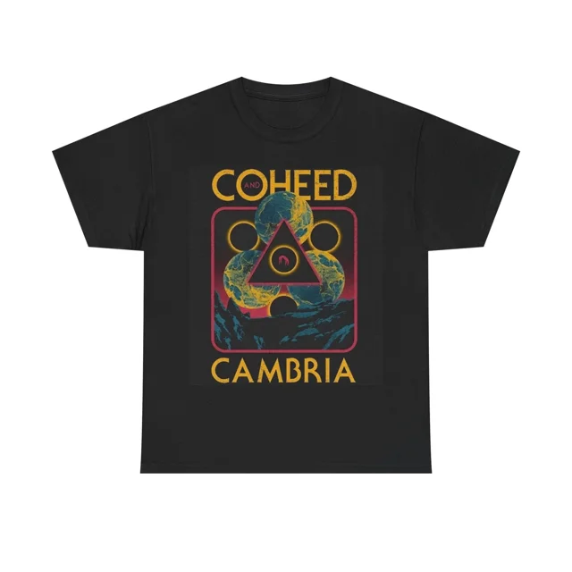 Coheed And Cambria Tshirt Retro Rock Band Merch Unisex Heavy Cotton Tee ...