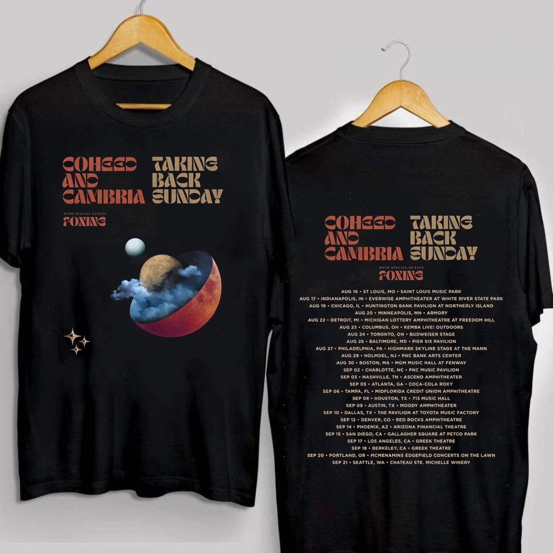Coheed and Cambria with Taking Back Sunday Tour 2025 Gift For Fan T ...