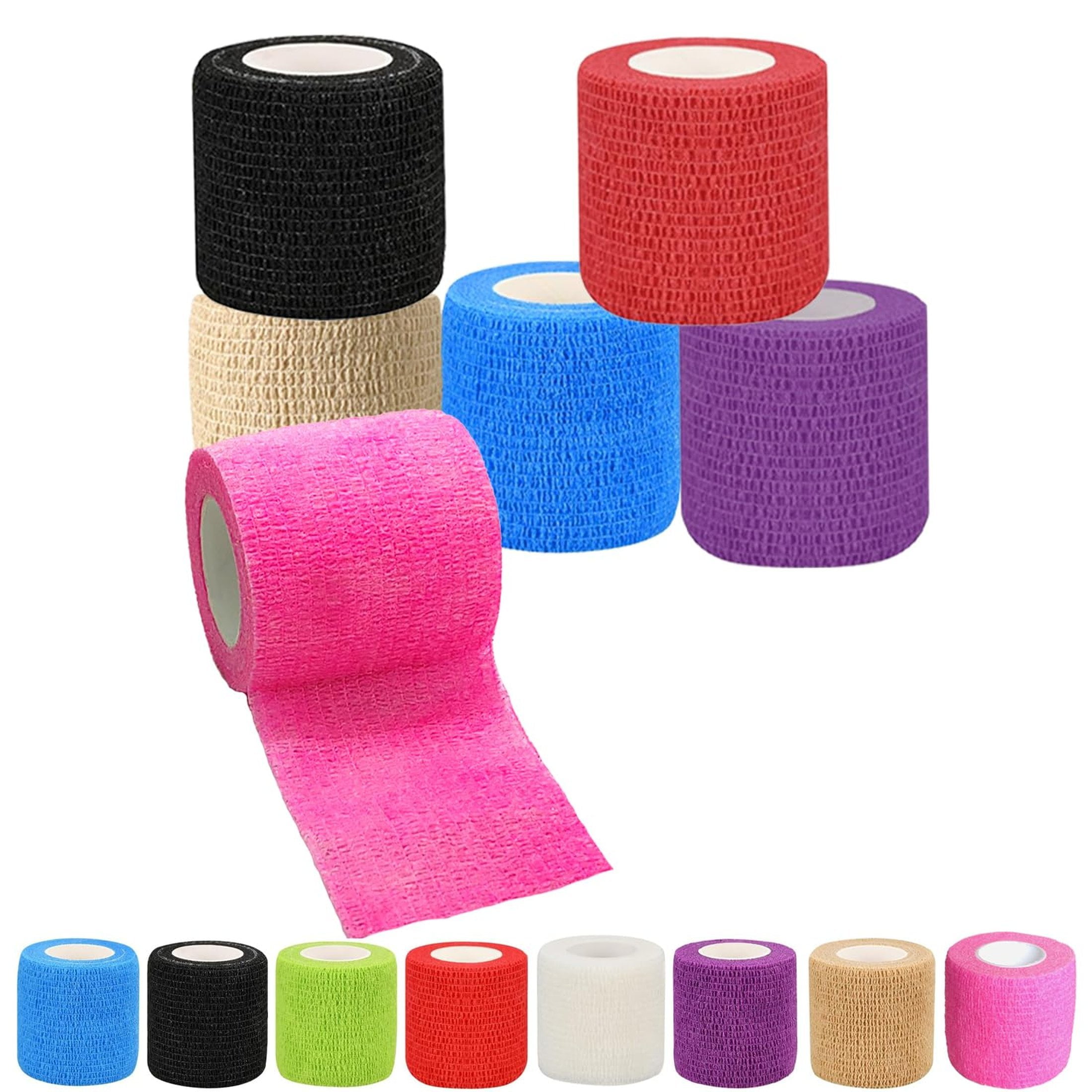 Cohesive Self Adhesive Bandage Tape 6 Pack for Sports and Injury ...