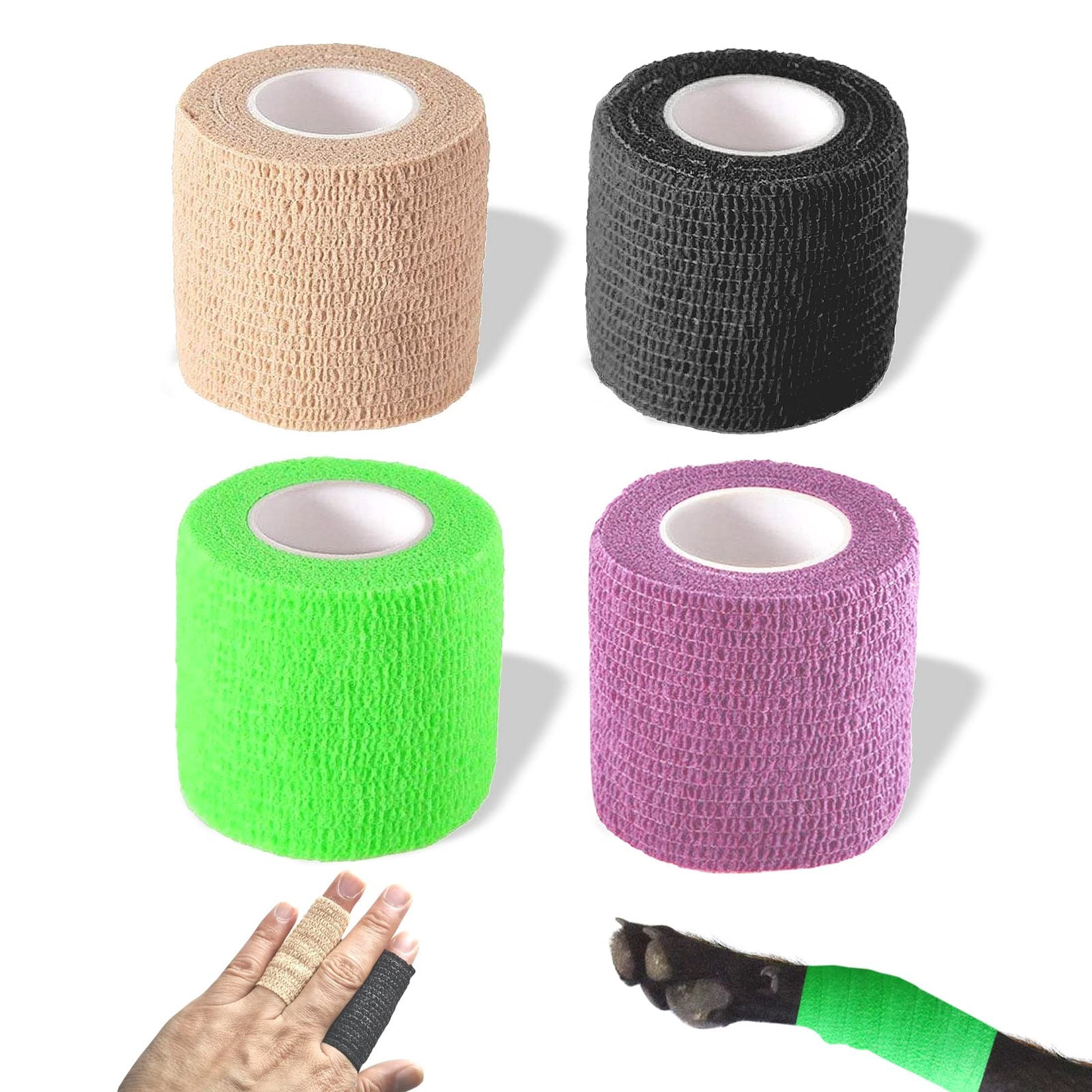 Cohesive Self-Adhesive Bandage Wrap for Sports and First Aid Use ...
