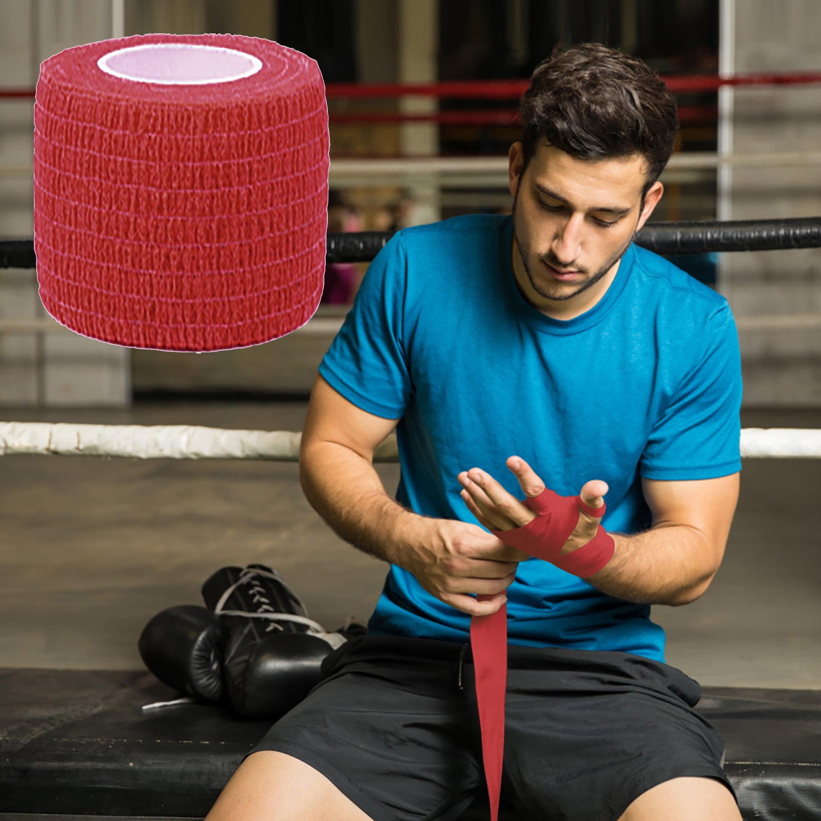 Cohesive Wrap Bandage Self Adherent Sports Tape for Athletic Support ...