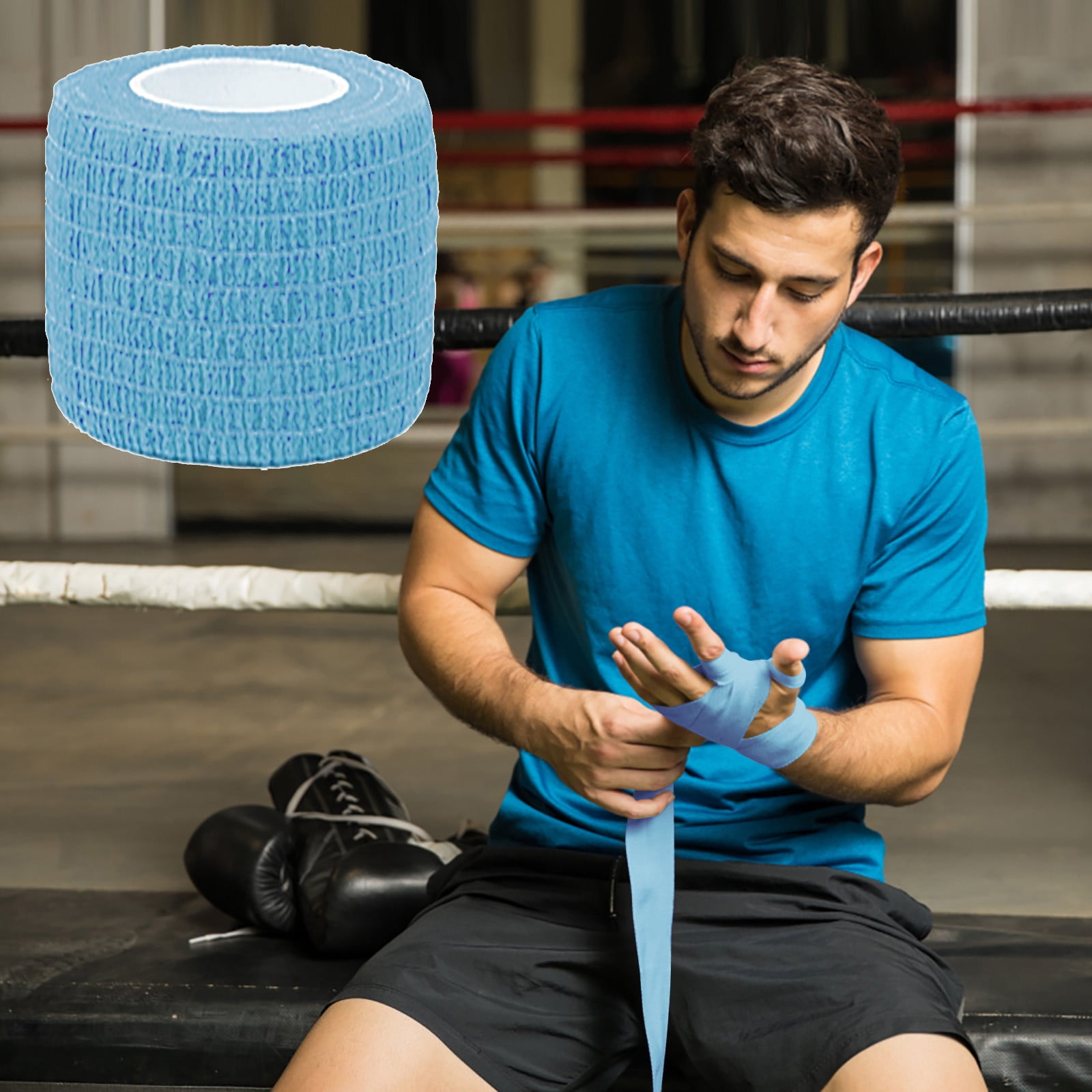 Cohesive Wrap Bandage Self Adherent Sports Tape for Athletic Support ...