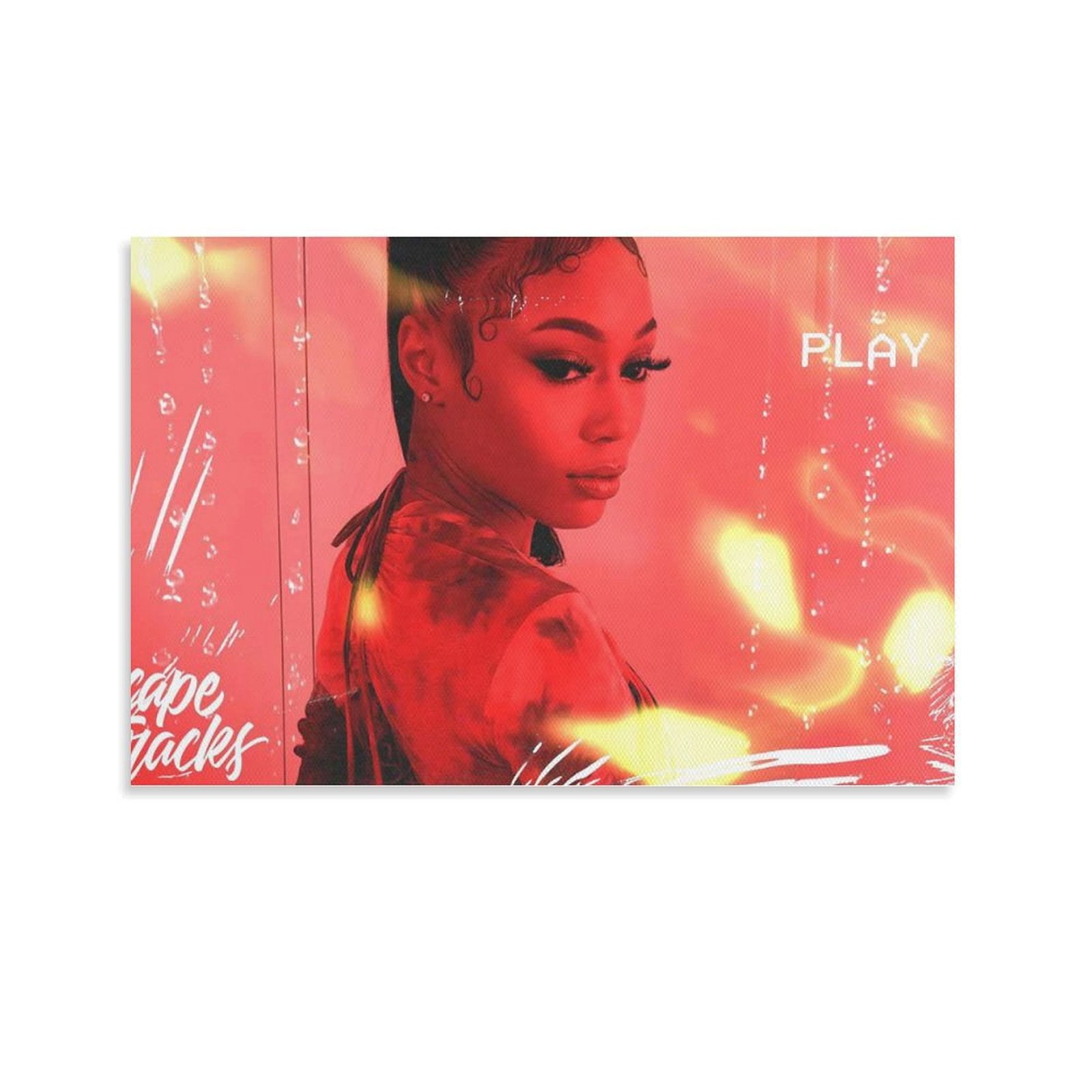 Coi Leray Rap Singer Canvas Photo Poster (11) Gifts Canvas Painting ...