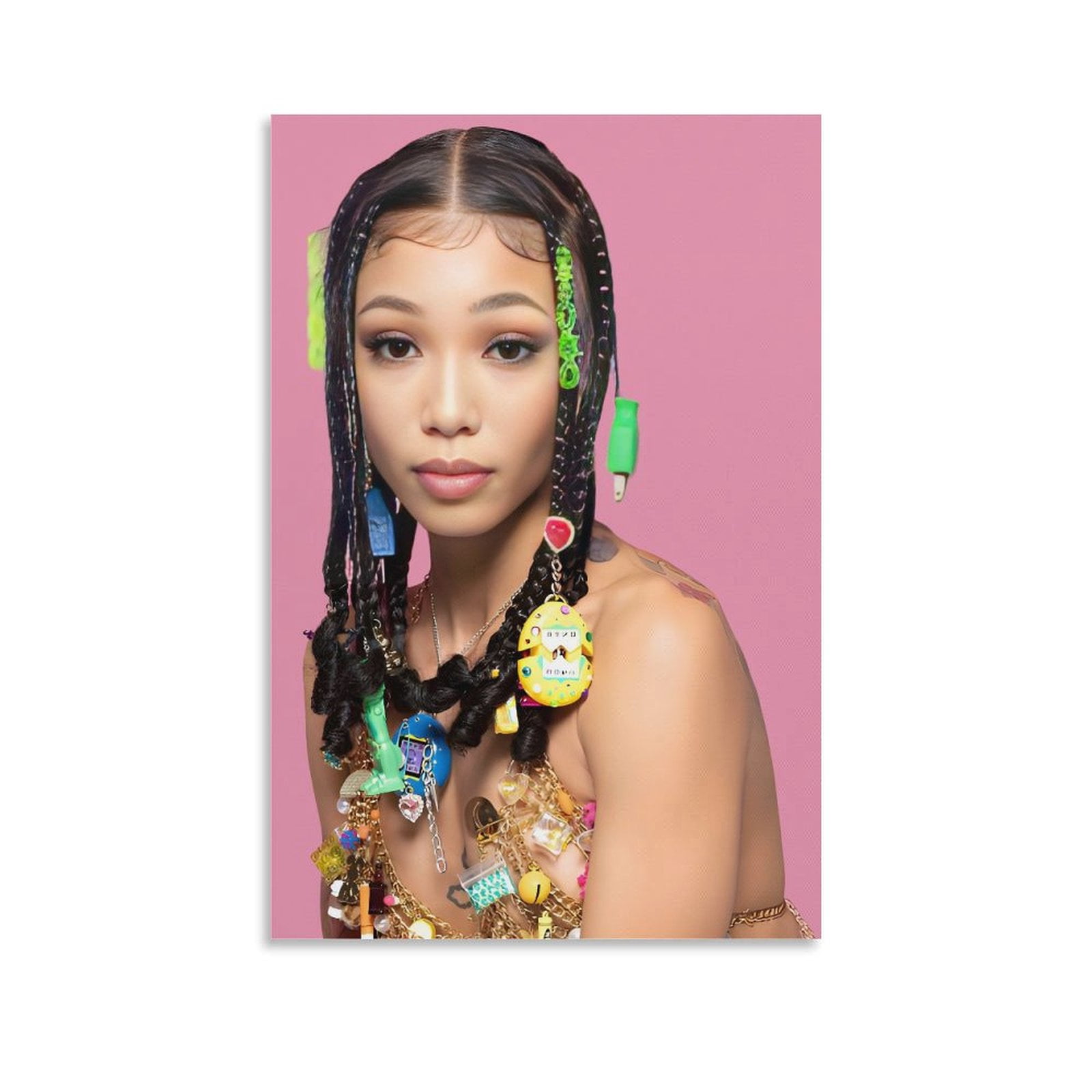 Poster Coi Leray Singer Canvas Rap (22)-最终 Picture Print Canvas Poster ...