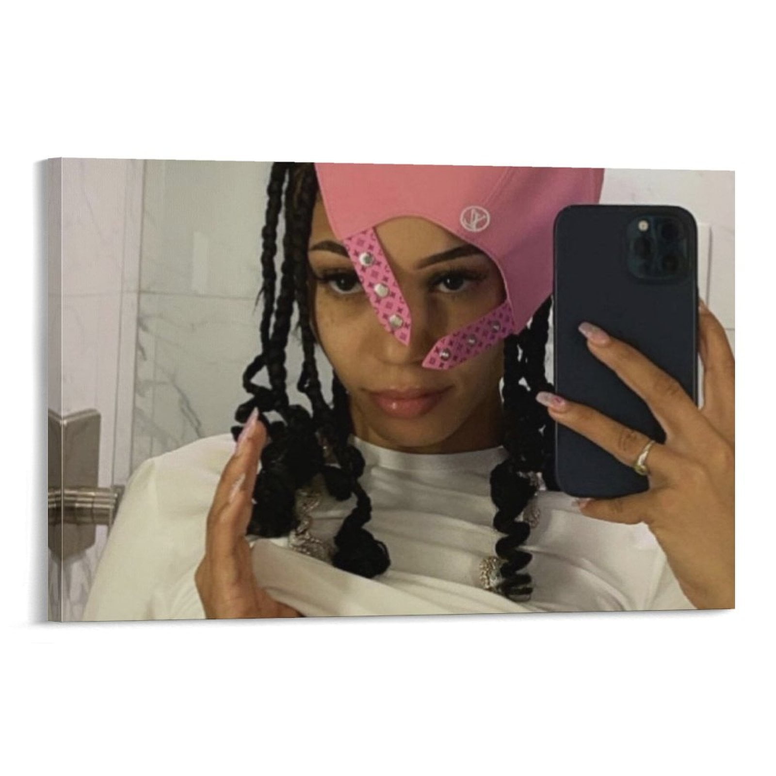 Coi Leray Rap Singer Poster (22) Painting On Canvas Wall Art Poster ...