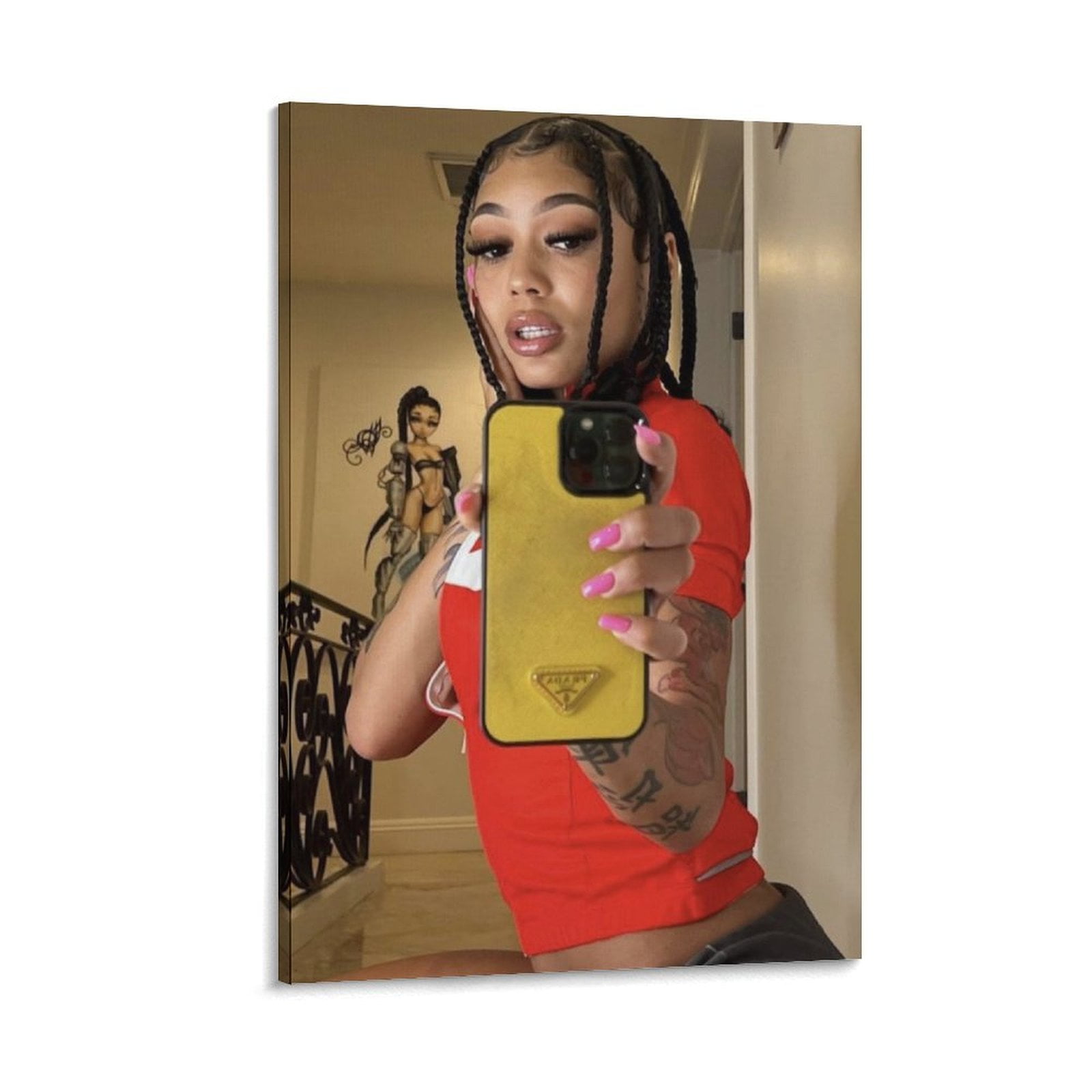 Coi Leray Rap Singer Poster (24) Canvas Wall Art Prints Poster Gifts ...