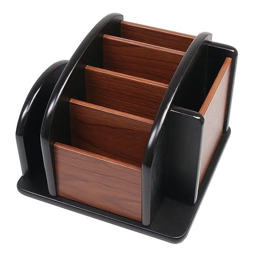 Coideal Wooden Remote Control Holder Organiser - Walmart.com