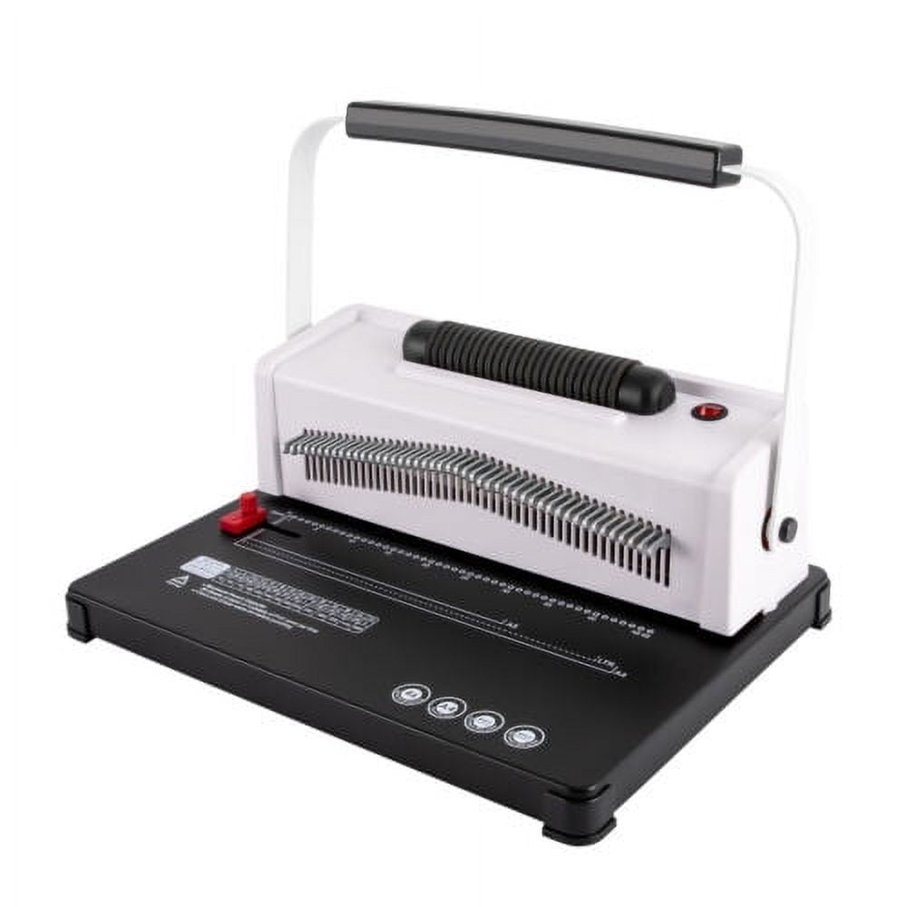 Coil Binding Machine W/ Electric Coil Inserter Adjustable Side Precise ...