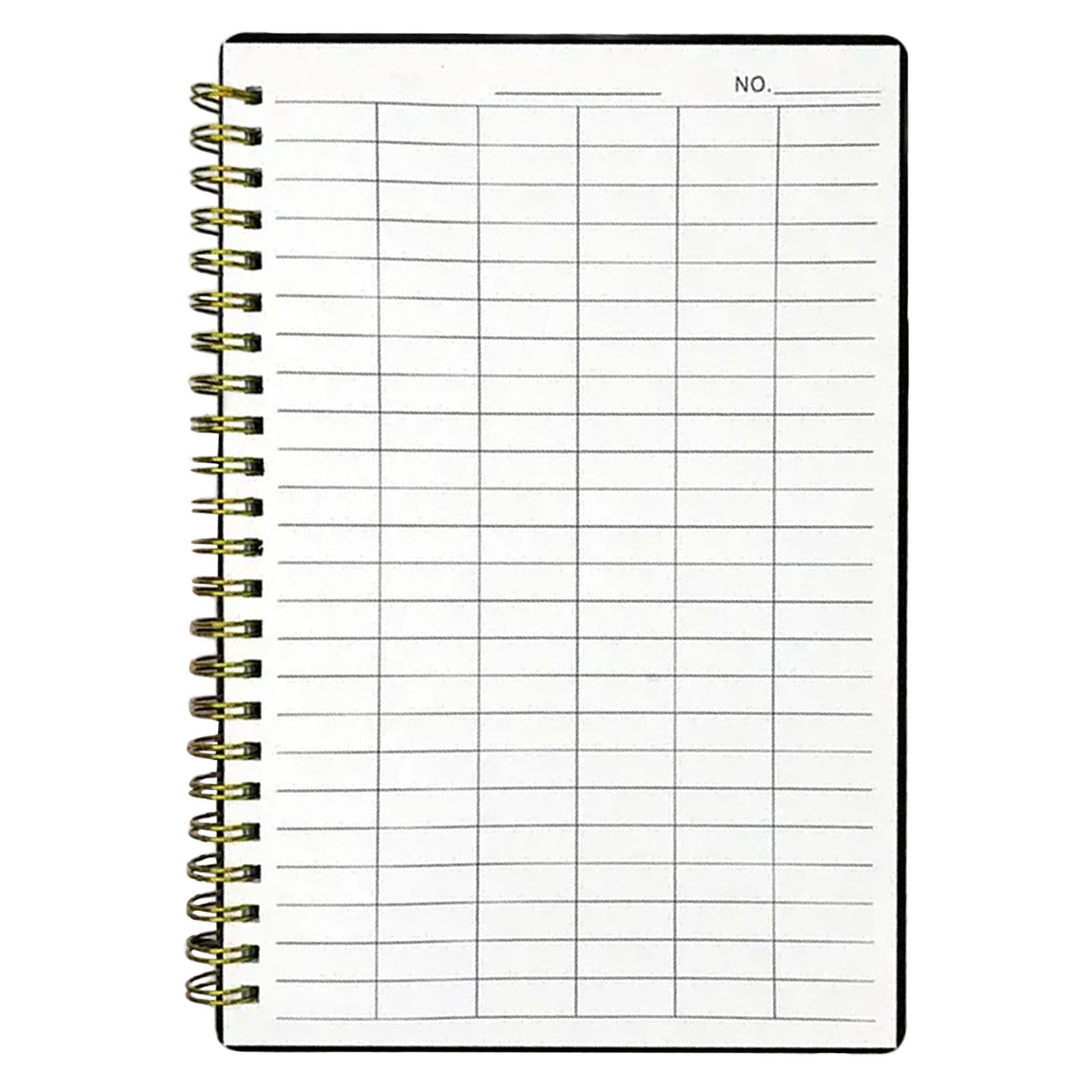 Coil-Bound Notebook | 60 Blank Checked Pages | Lay-Flat Binding ...