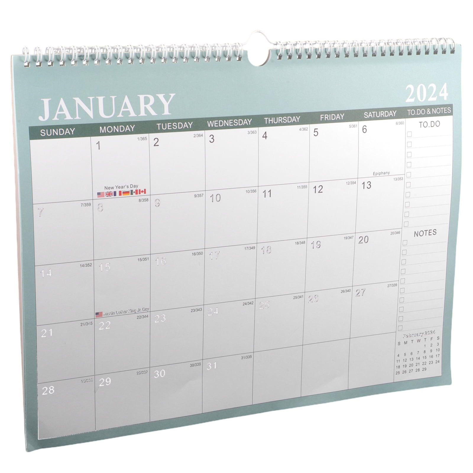 Coil Calendar English Safemend Safrisor Desk Calendars Room Hanging ...