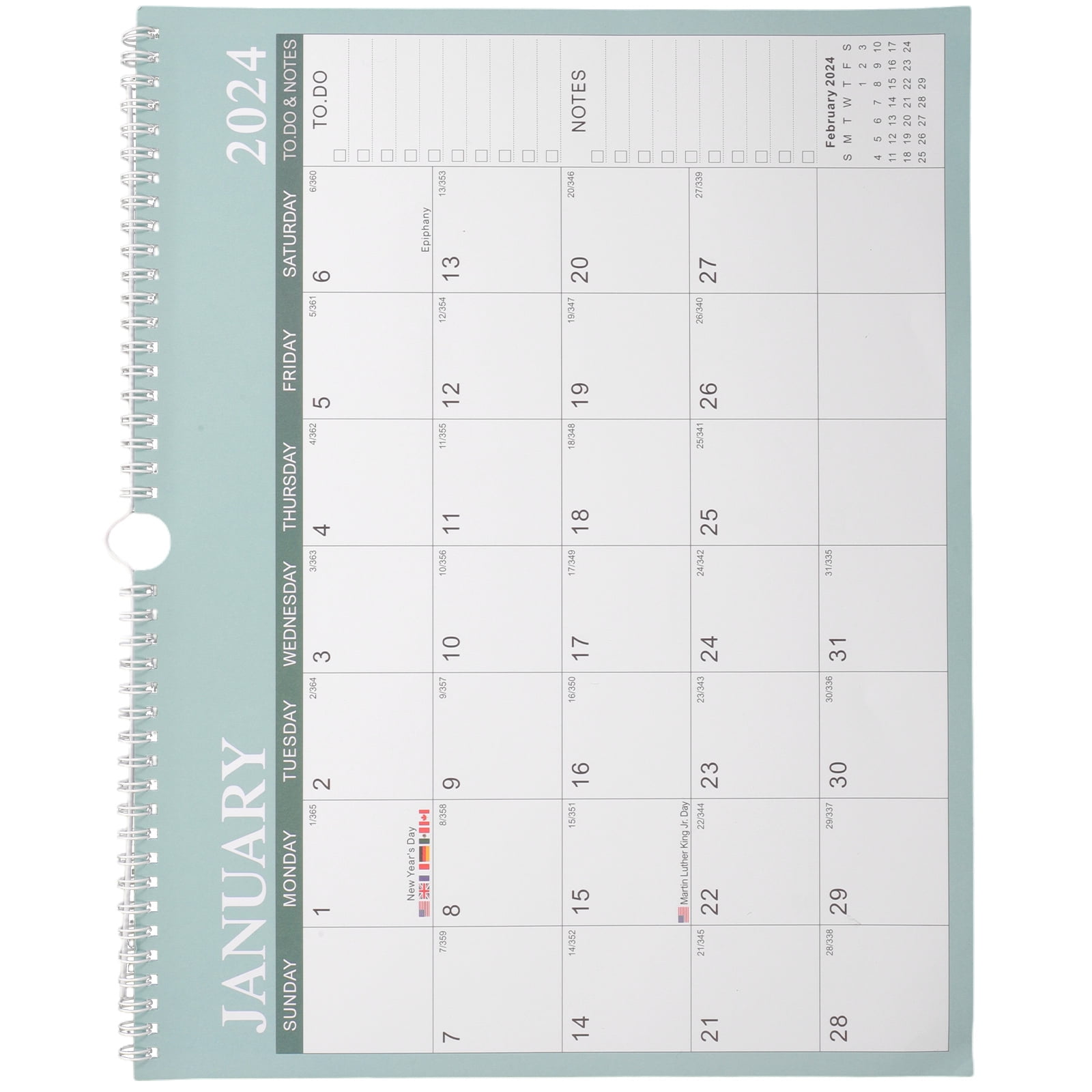 Coil Calendar Simple Tear-off Desk Calendars Safely Aestechtic Room ...