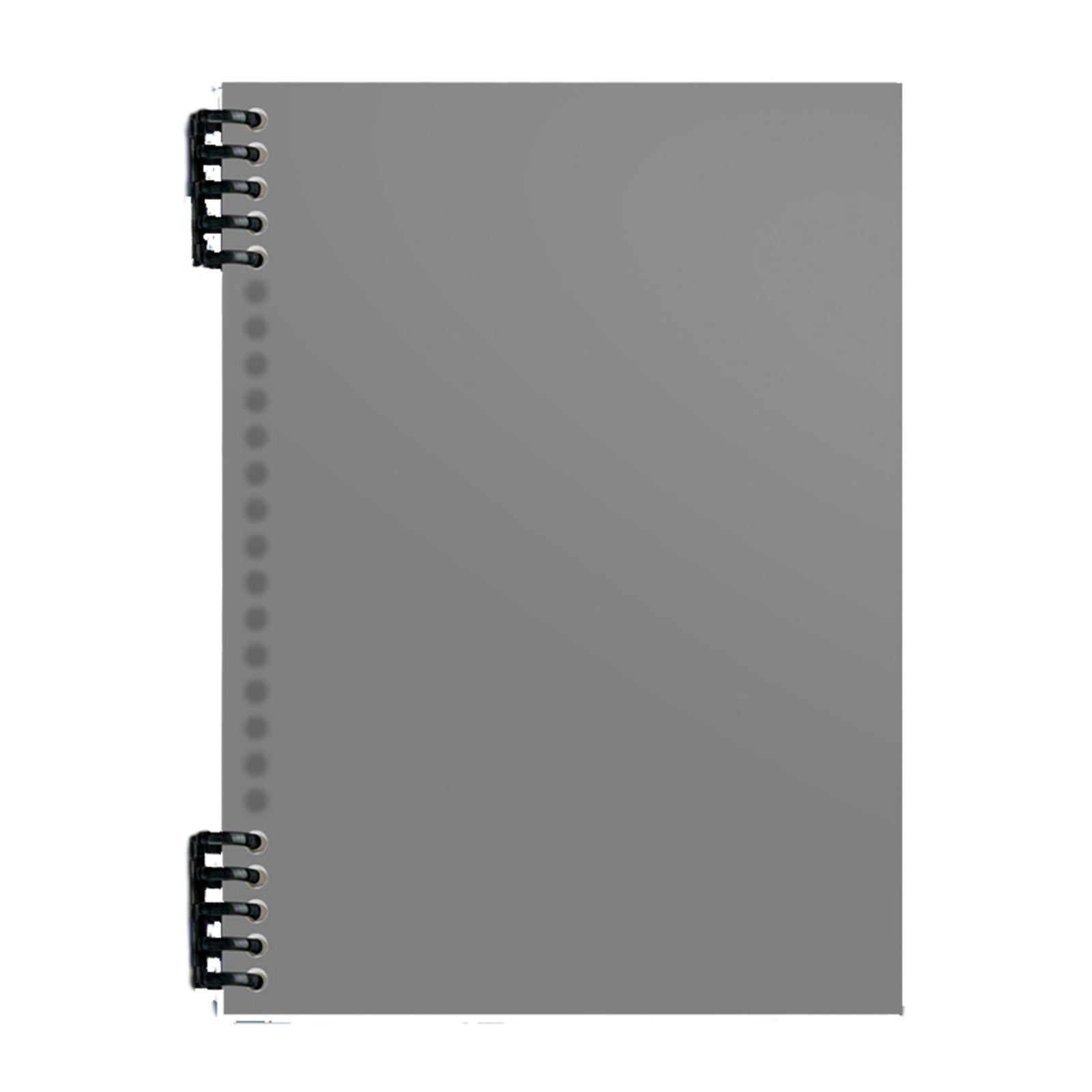 Coil Notebook, 2 Pcs A5 Thick Plastic Hardcover Ruled 5 Color 60 Sheets ...