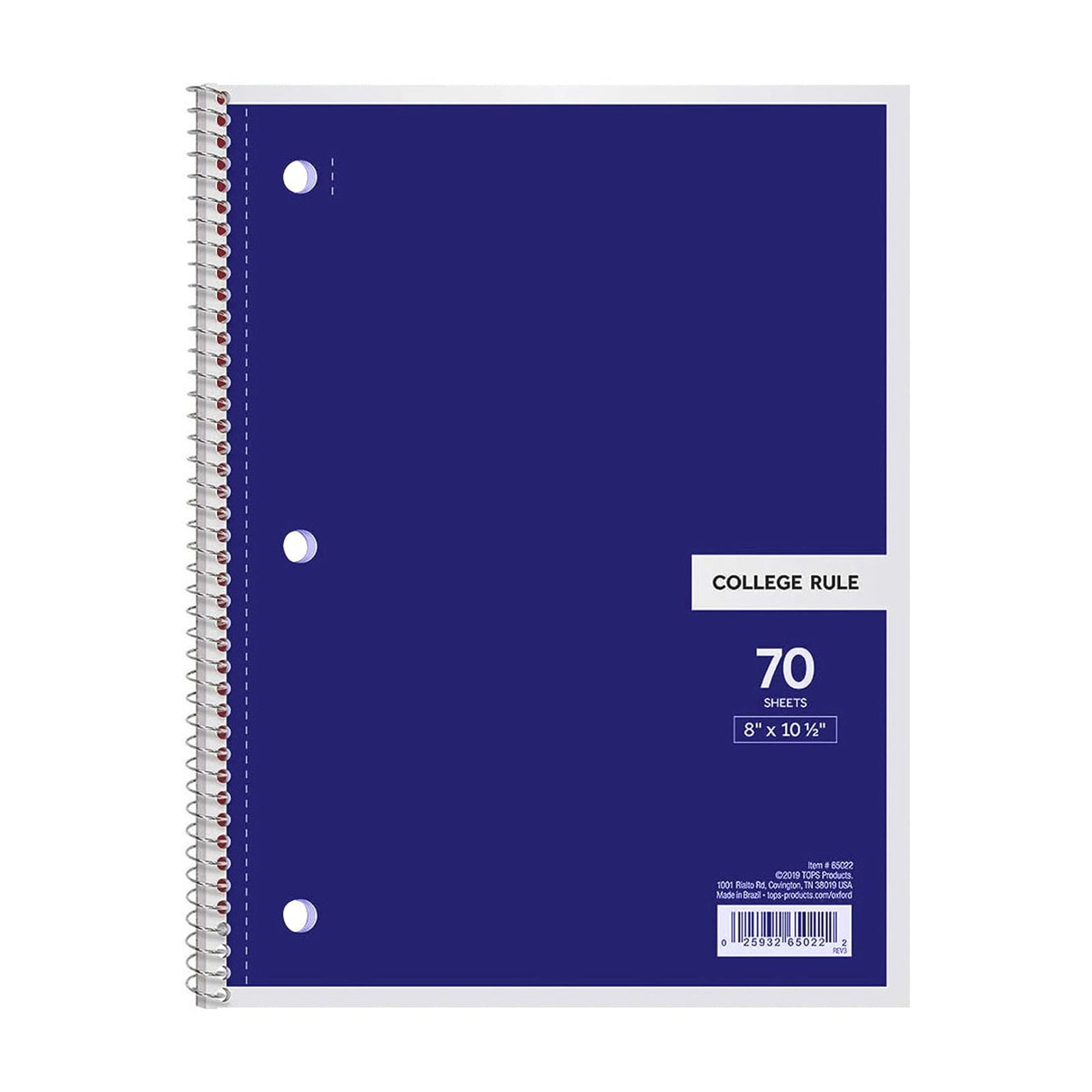 Coil Notebook Dark Blue, Notebooks 1 Subject for École College Ruled ...