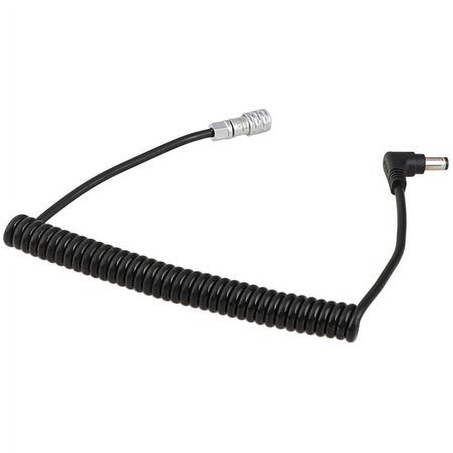 Coiled 2.5mm DC Male Barrel Power Cable for BMPCC 4K Camera - Walmart.com