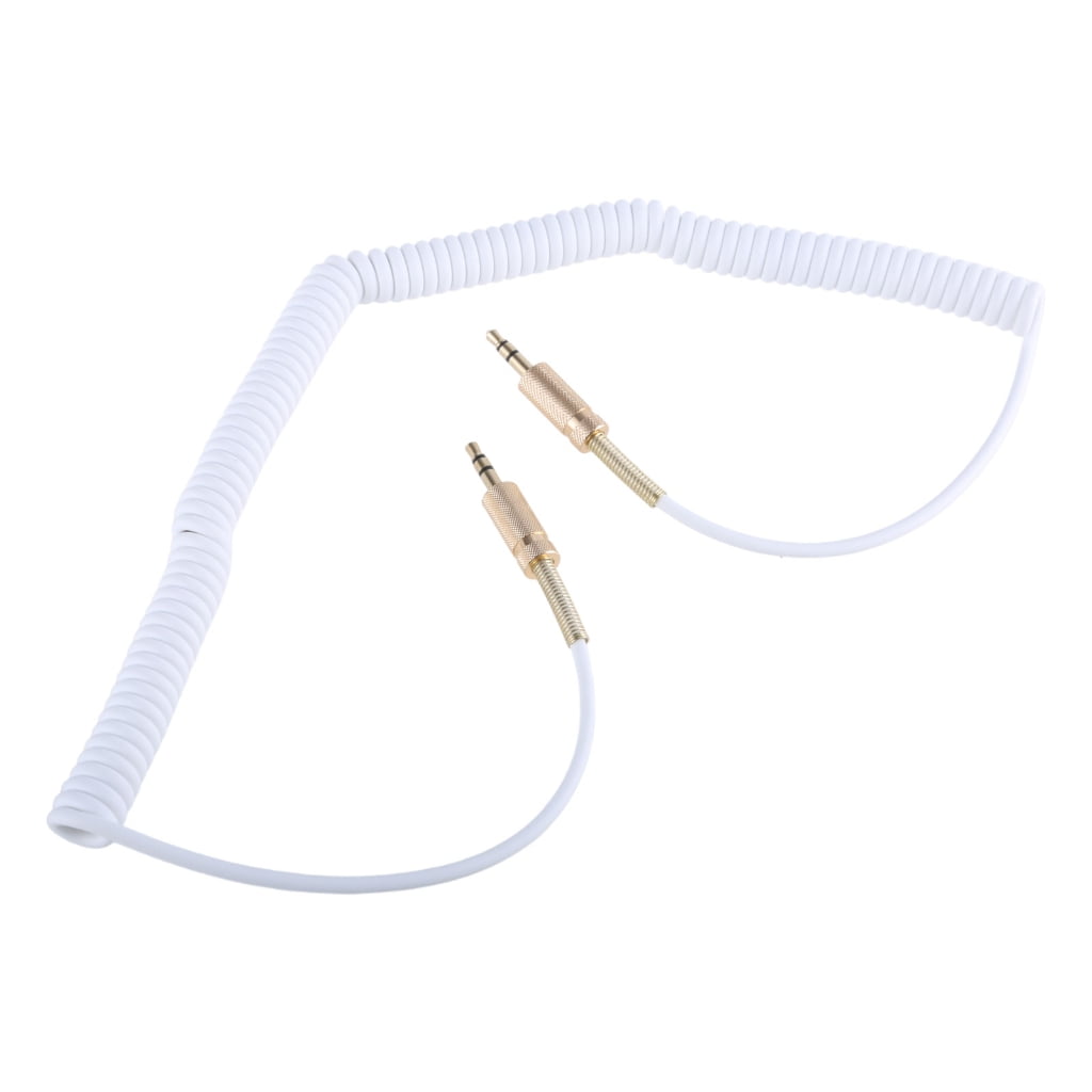 Coiled 3.5 mm Stereo Audio Aux Cable for Speaker - Walmart Business ...