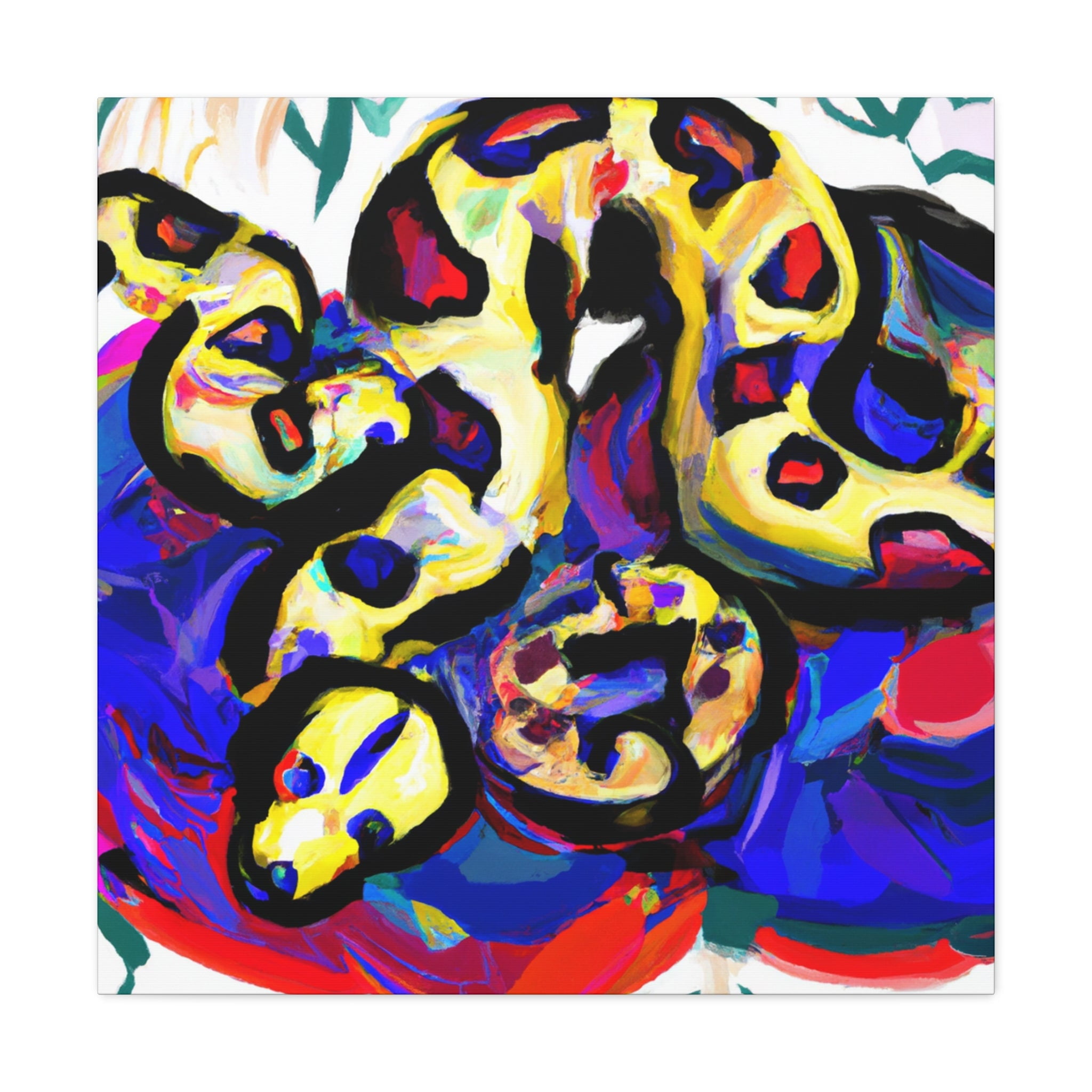 "Coiled Ball Python Portrait" - Canvas - Walmart.com