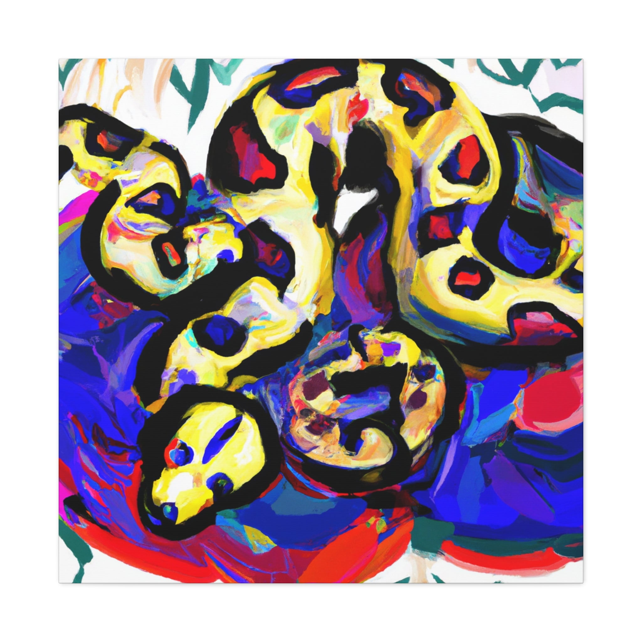 "Coiled Ball Python Portrait" - Canvas - Walmart.com