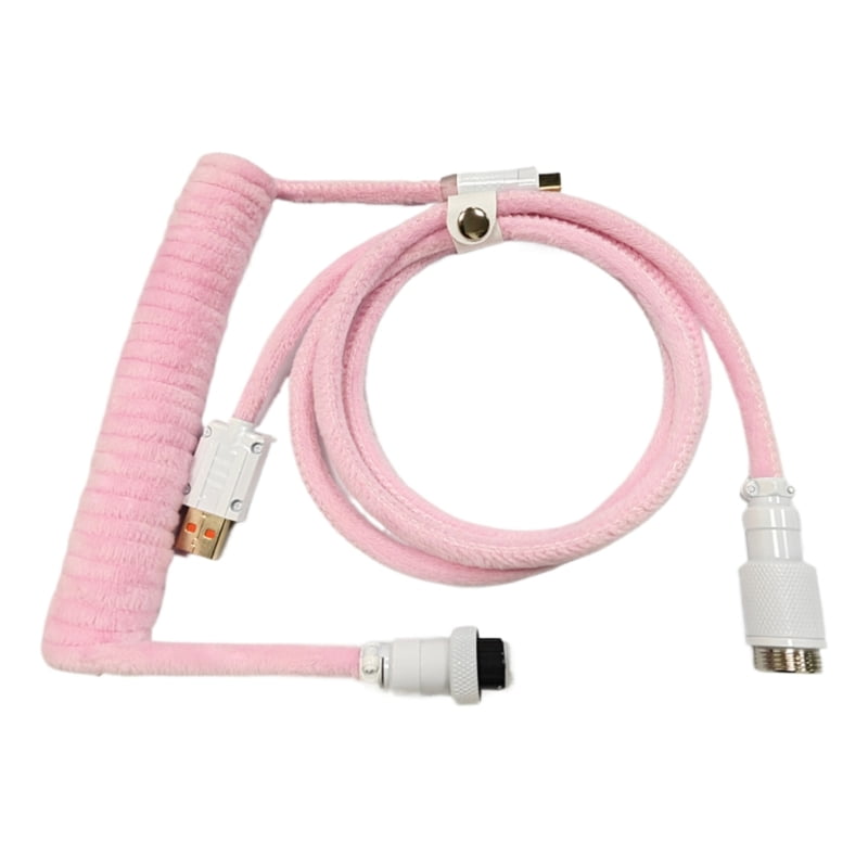 Coiled Keyboard Cable USB C to USB A With Detachable Aviation Cord ...