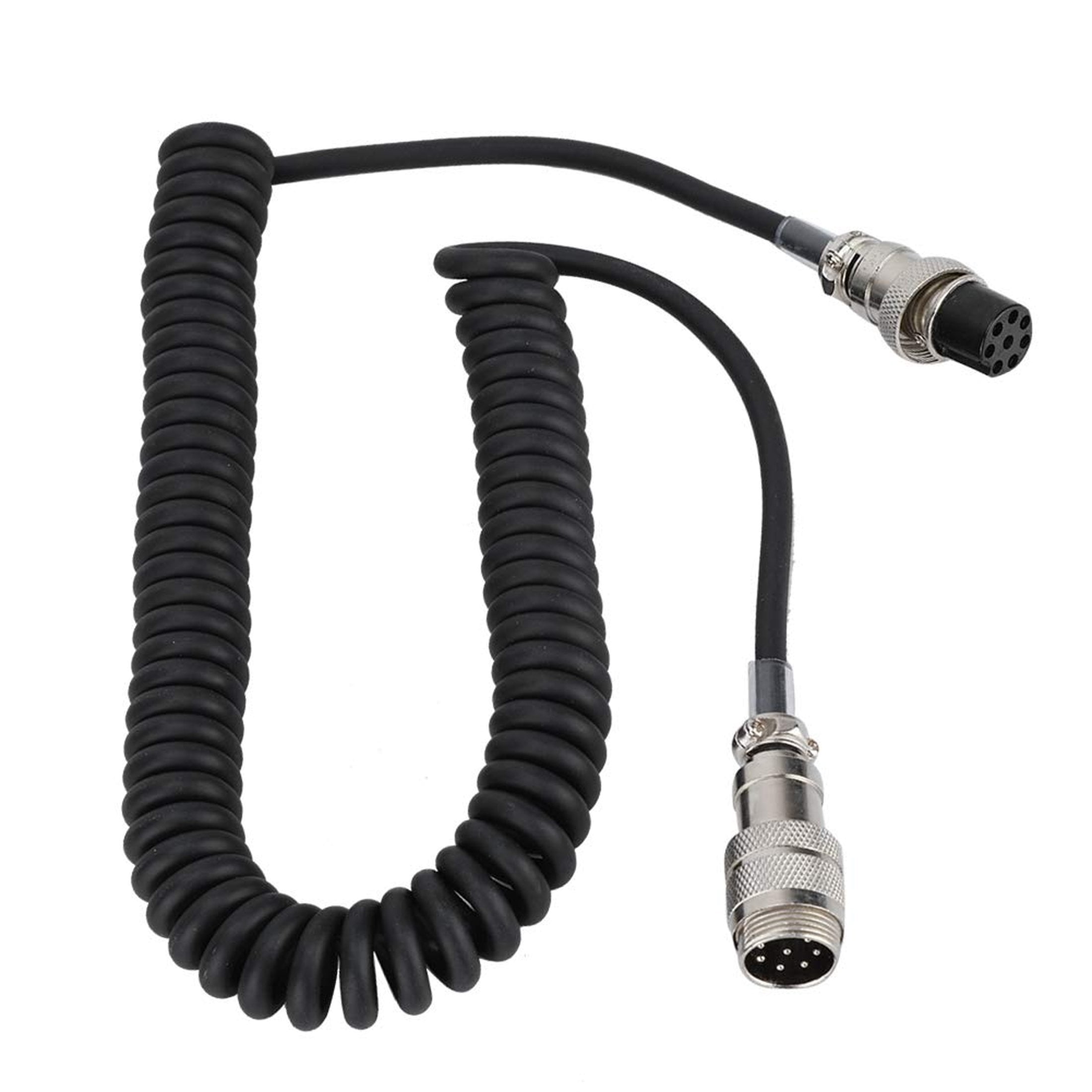 Coiled Microphone Extension Cable with 8-Pin Circular Connectors ...