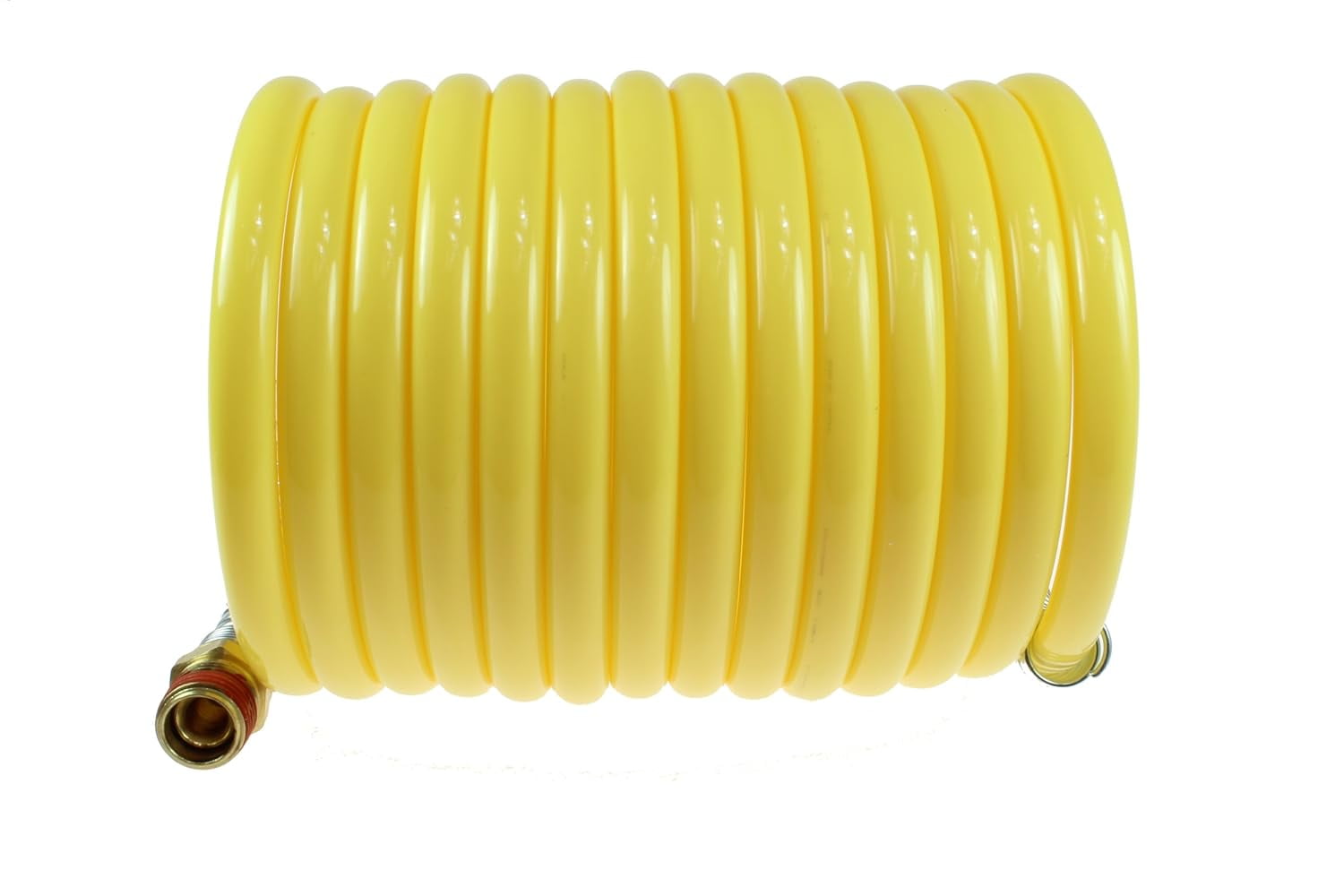 Coiled Nylon Air Hose, 1/4-Inch ID, 12-Foot Length with (1) 1/4-Inch ...