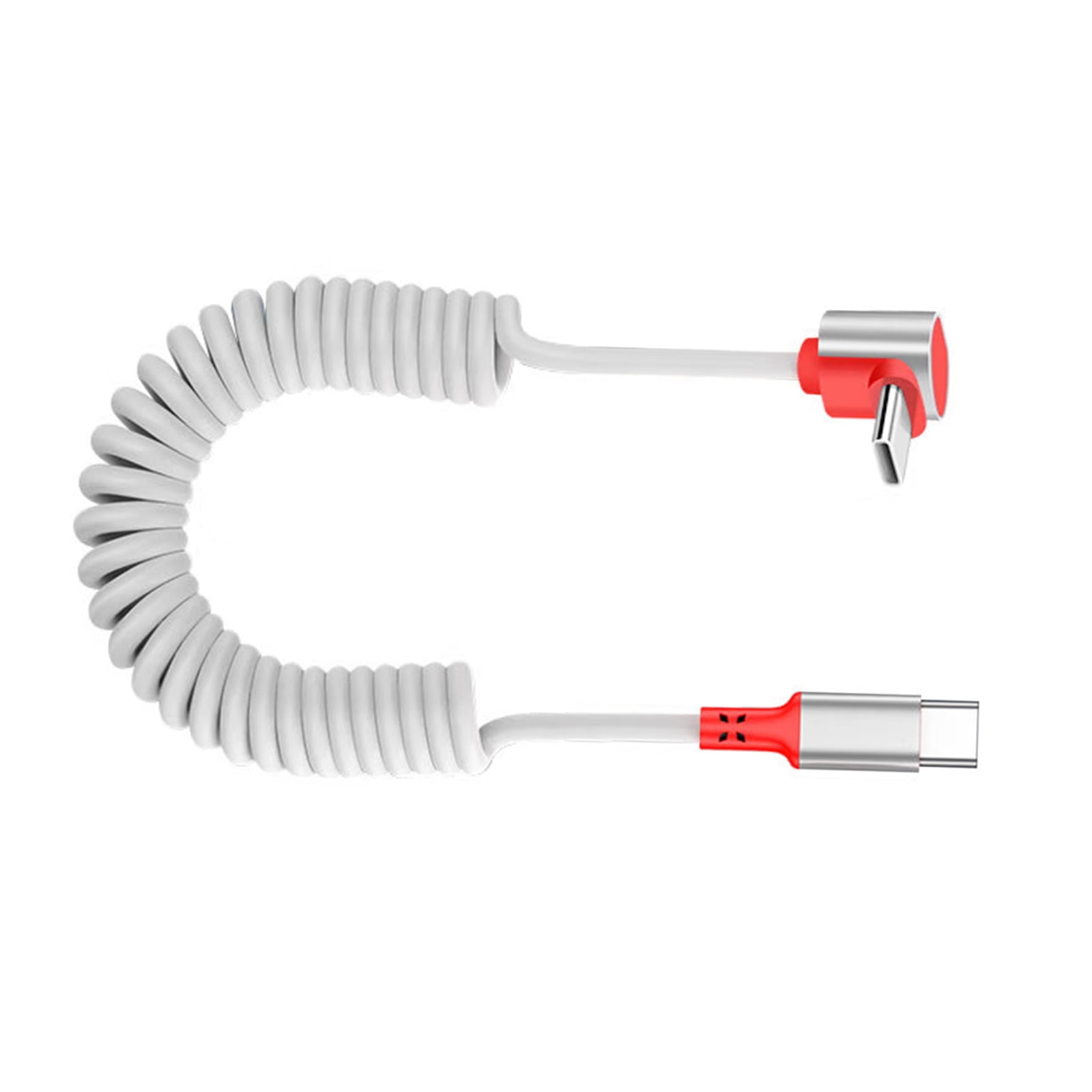 Coiled PD100W Highly Speed Charging Cable Two USB C Ends Reversible ...