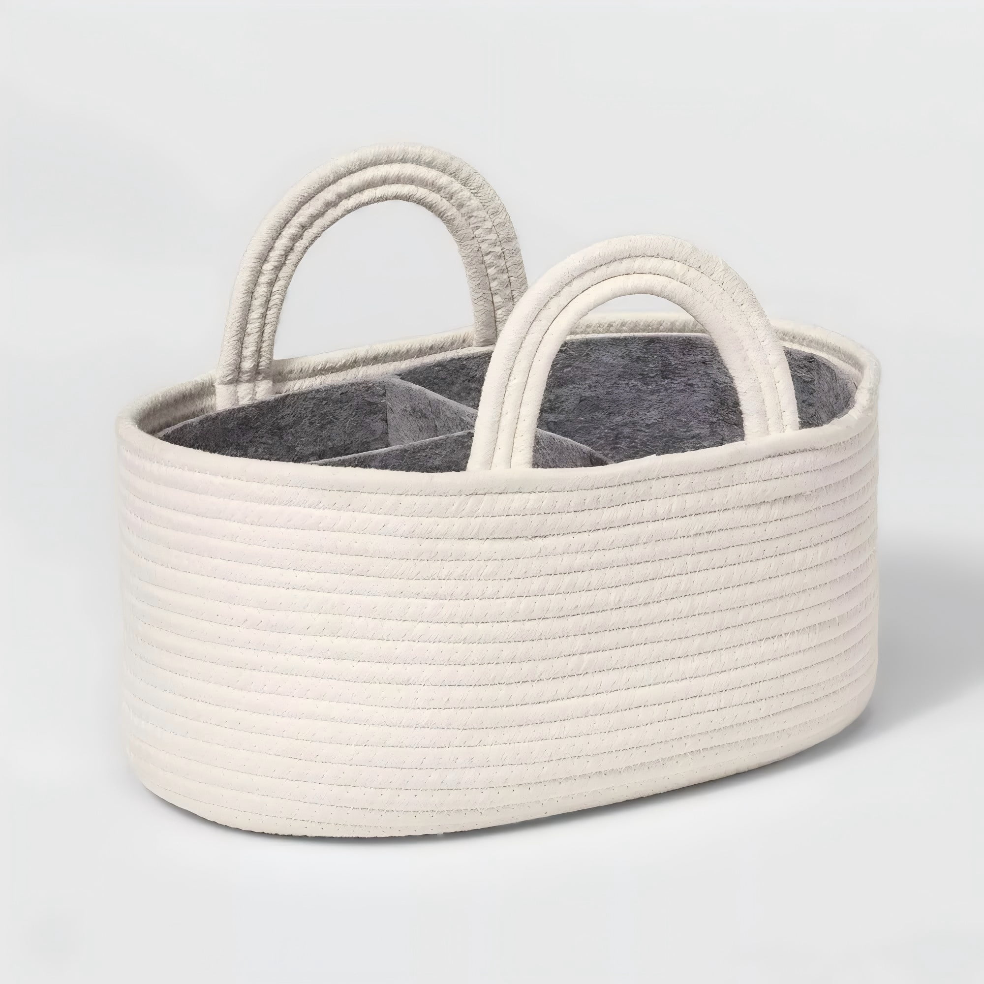Coiled Rope Diaper Caddy with Dividers - Walmart.com
