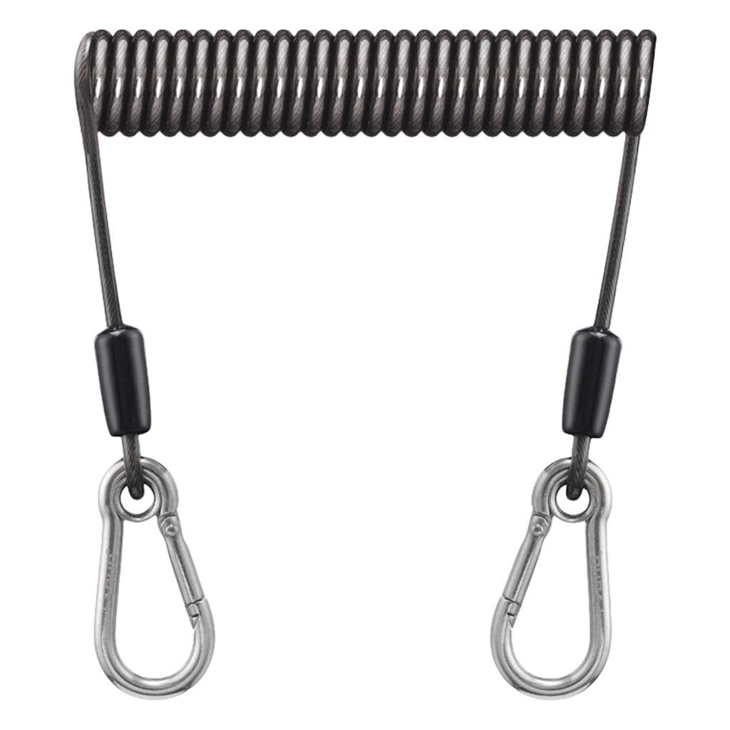 Coiled Tether Carabiner Multipurpose Tool Antilost Stretch Cord for ...