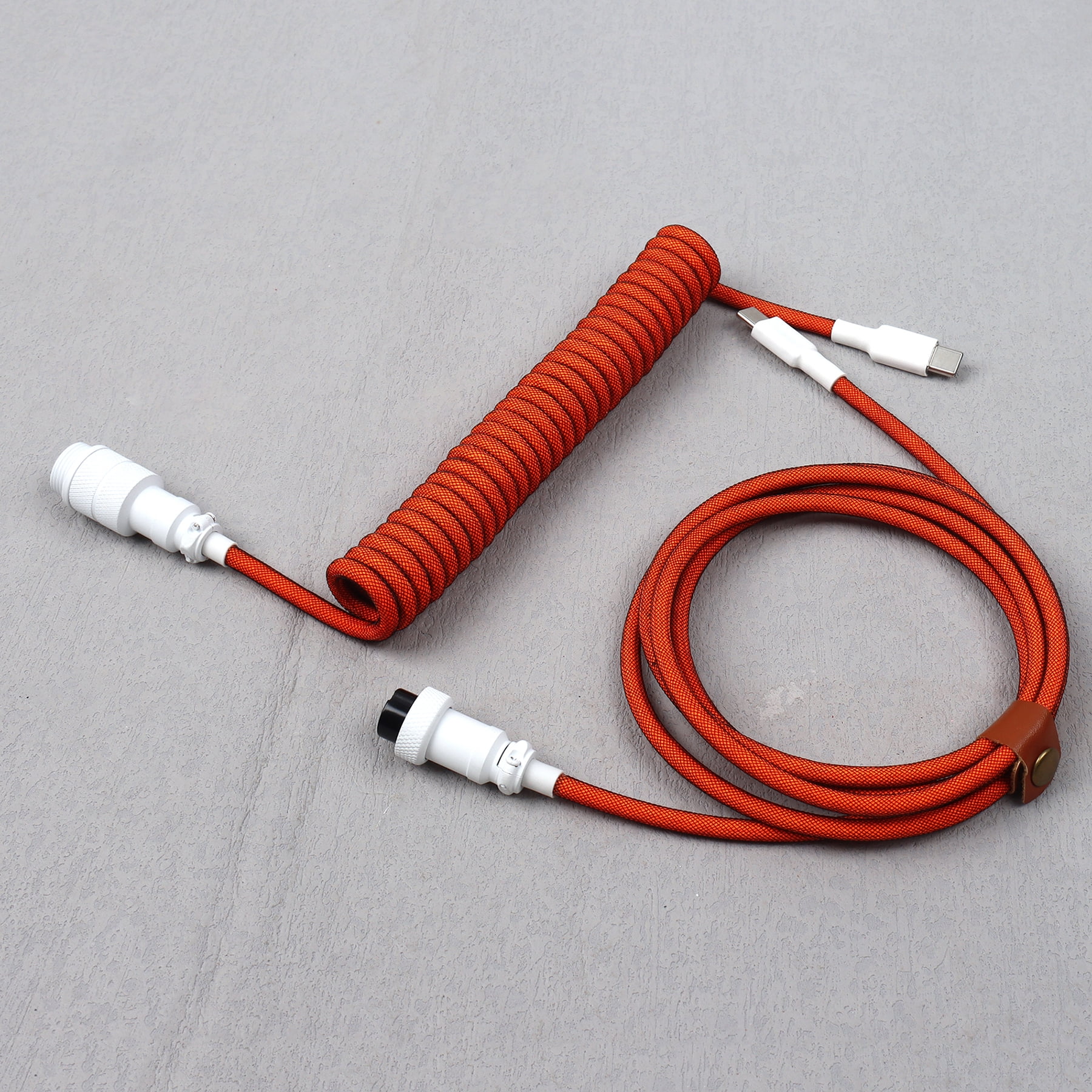 Coiled Type C to Type C Keyboard Cable with GX16 Aviator Cable for ...
