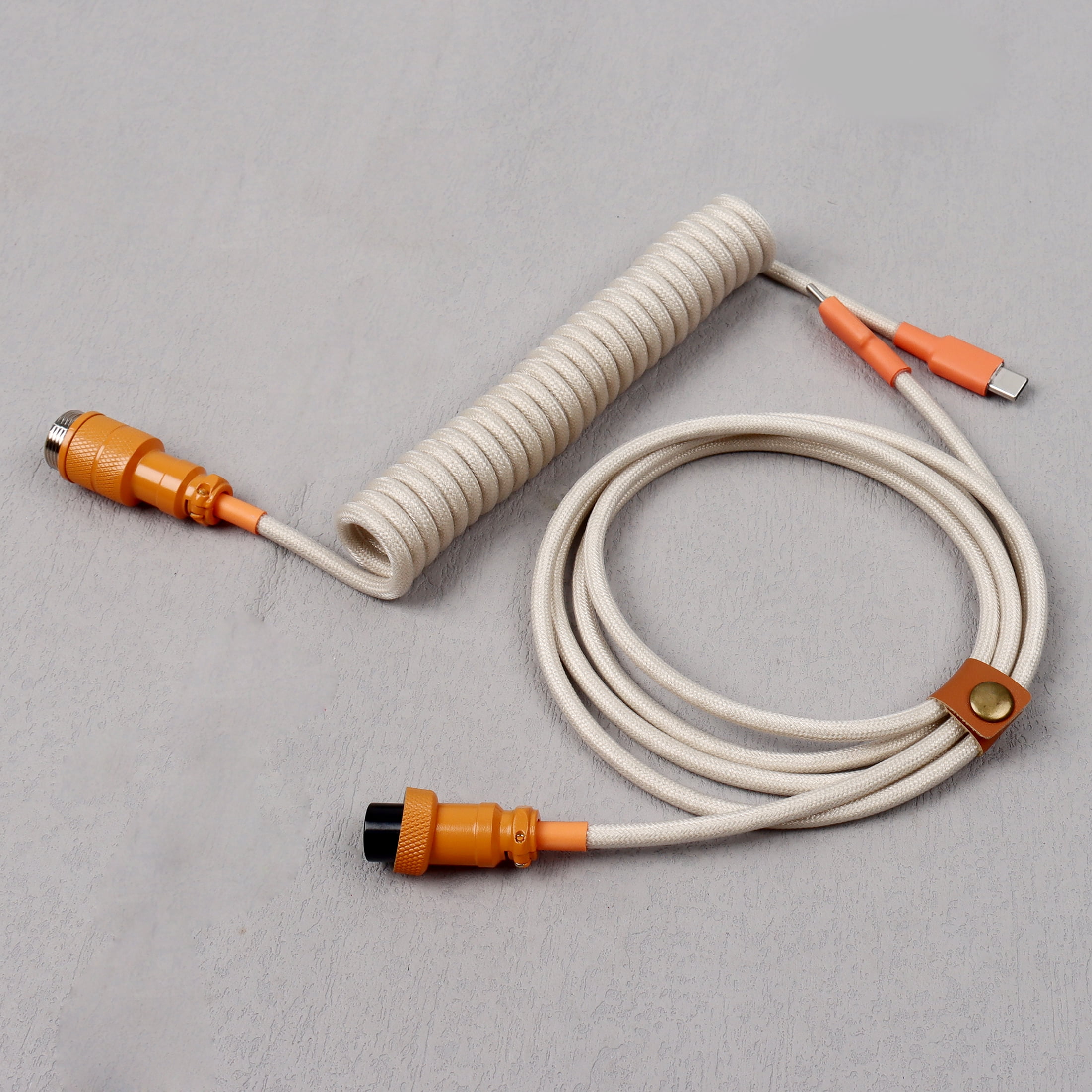 Coiled Type C to Type C Keyboard Cable with GX16 Aviator Cable for ...
