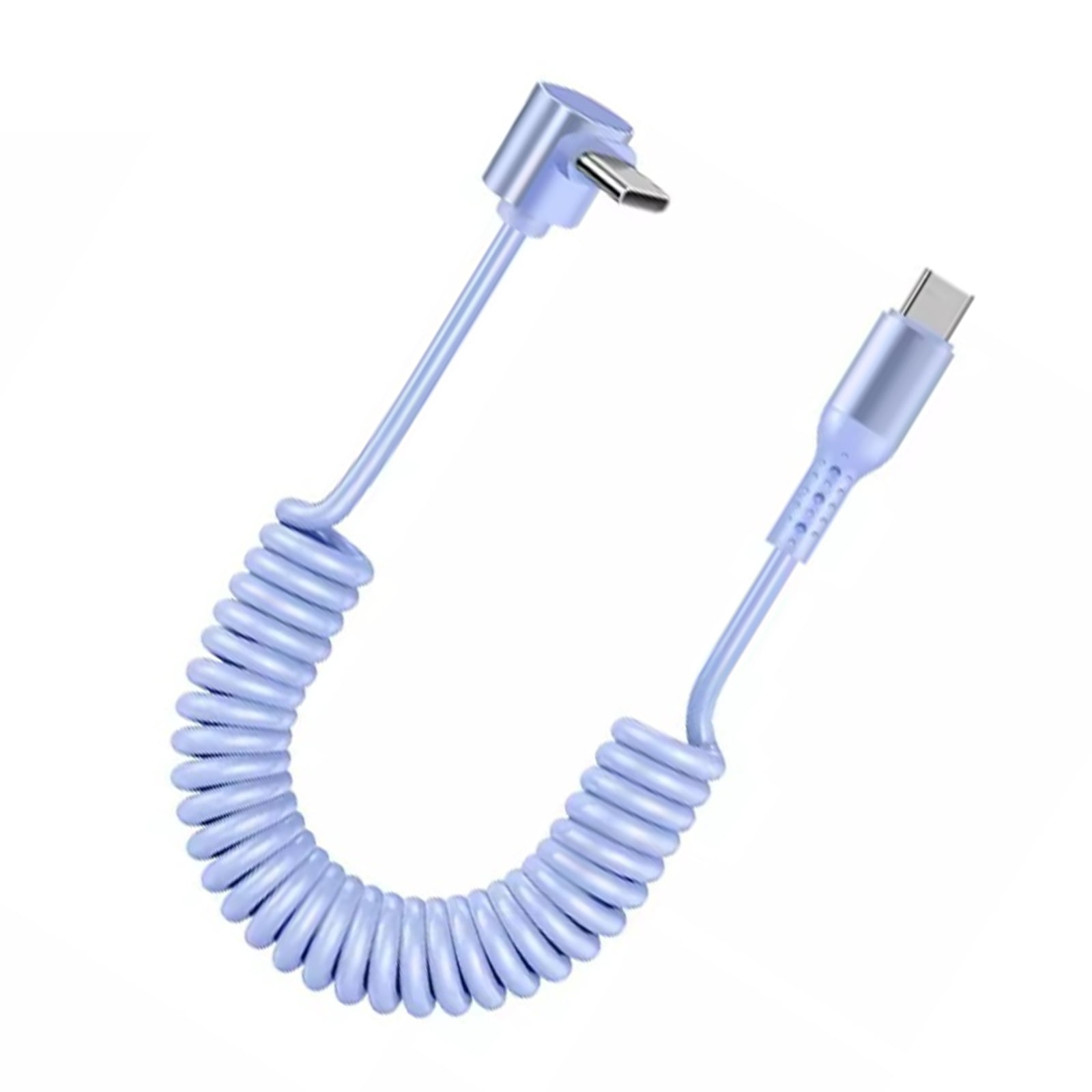 Coiled USB C Cable Fast Data Transfer Stretchable Up To 150CM 100W ...