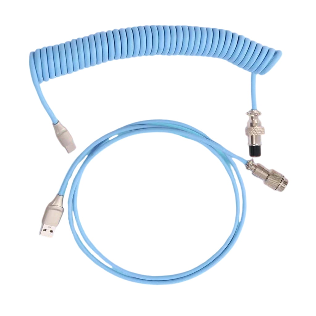 Coiled USB C Cable for Gaming Keyboards Wire Mechanical Keyboards USB ...