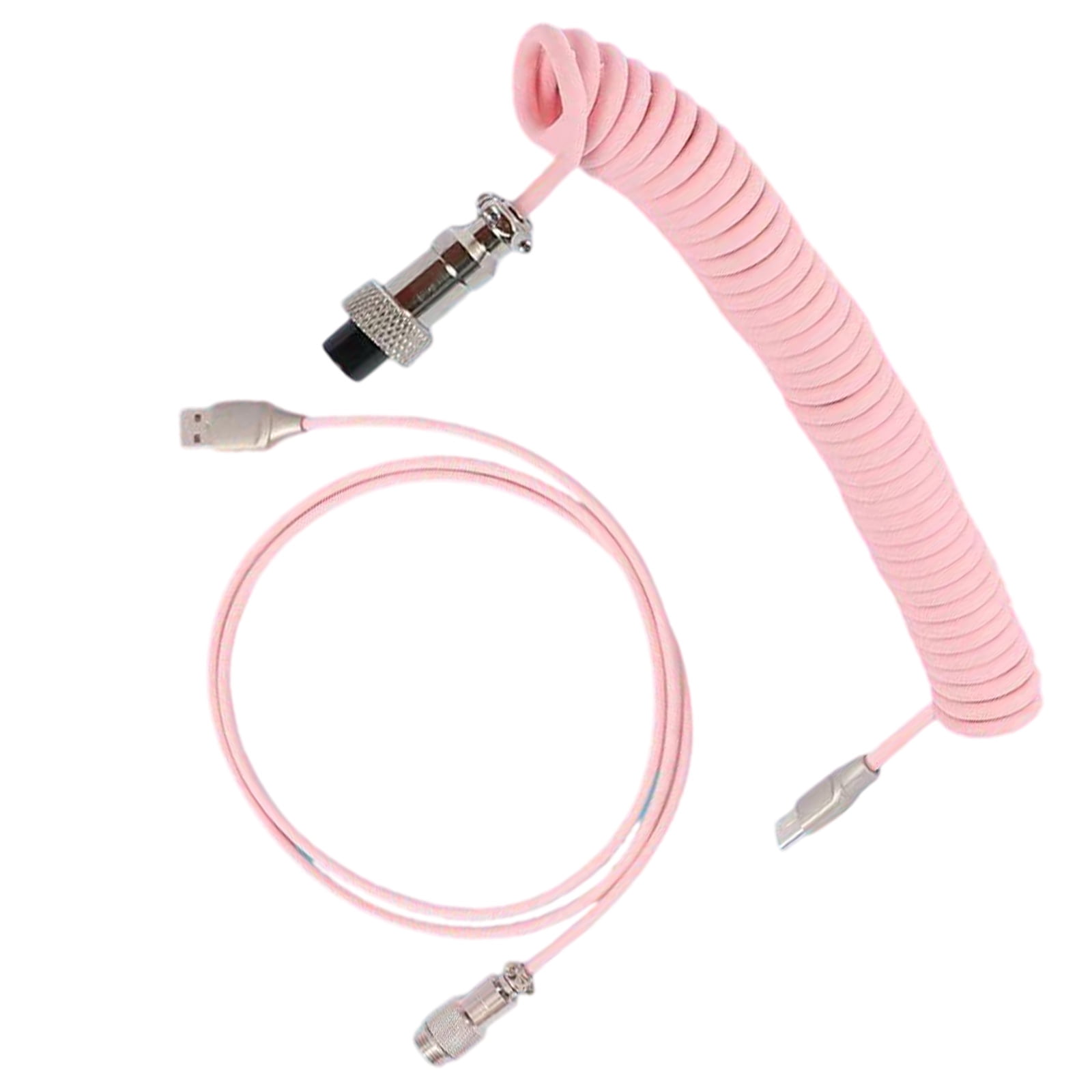 Coiled USB C Keyboards Cable for Fast Charging and Data Transfer with ...