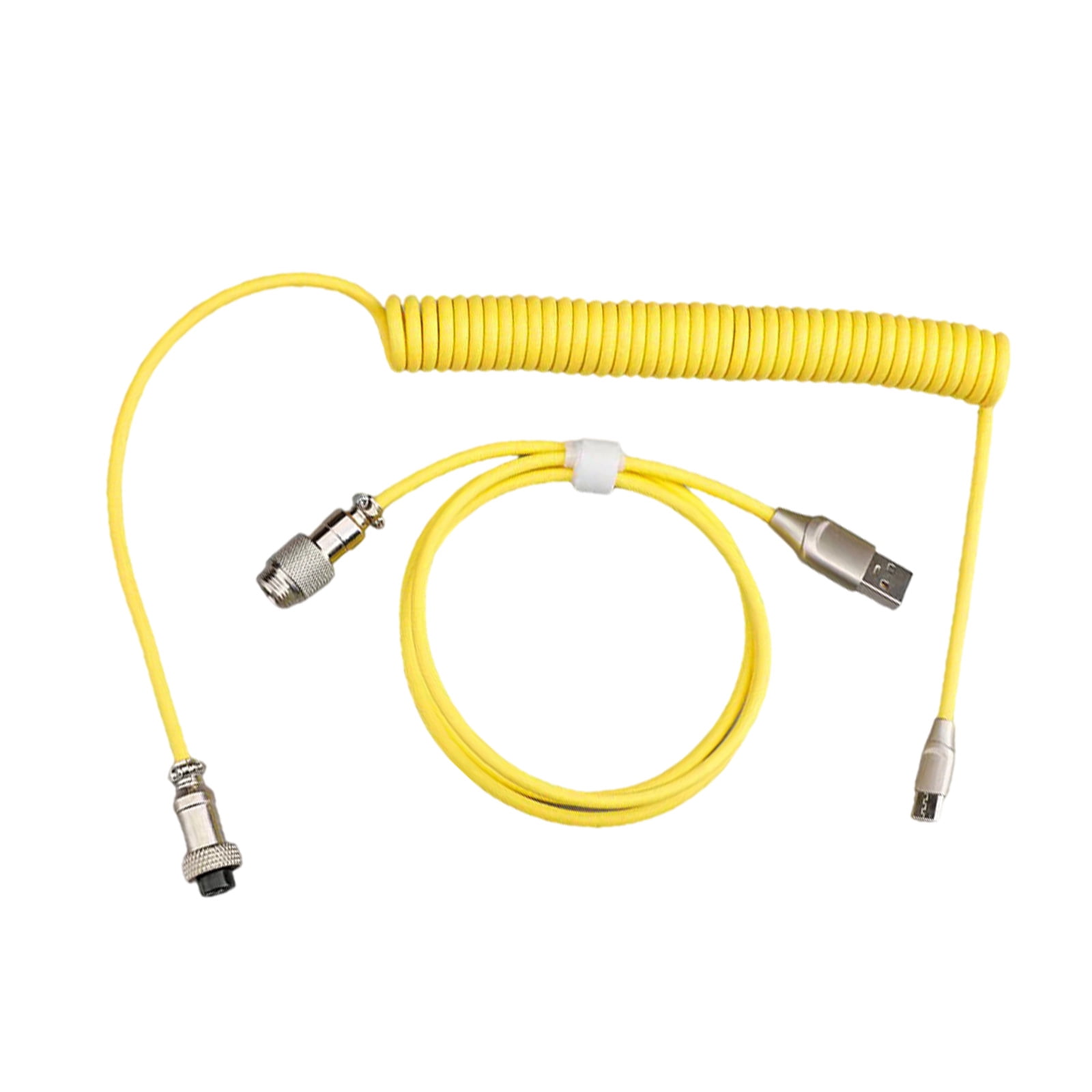 Coiled USB C Keyboards Cable for Fast Charging and Data Transfer with ...