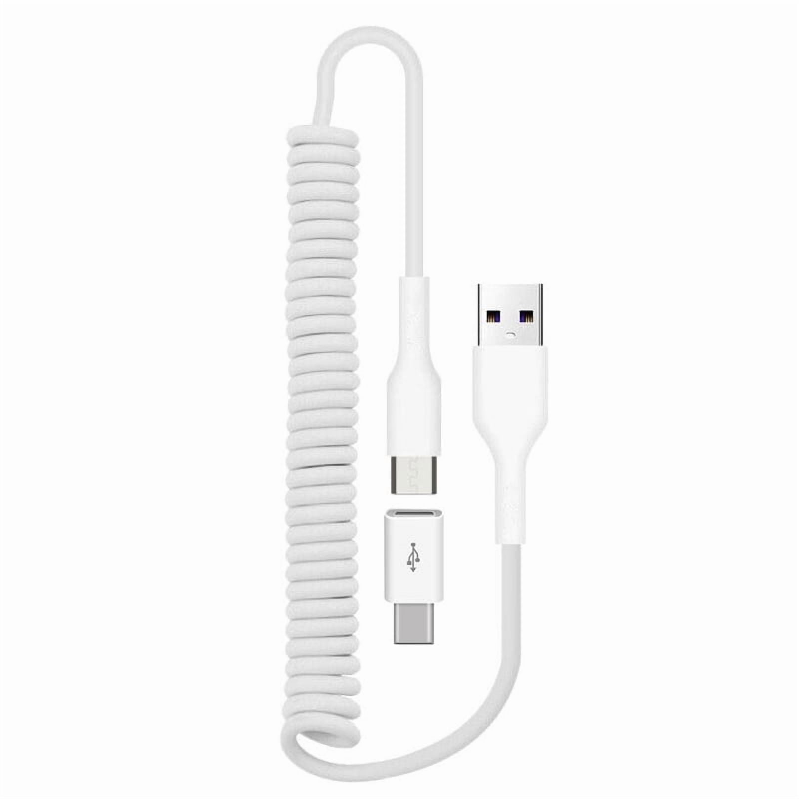 Coiled USB Cable for Samsung Galaxy Tab A9/Tab A9 Plus - Charger Cord ...