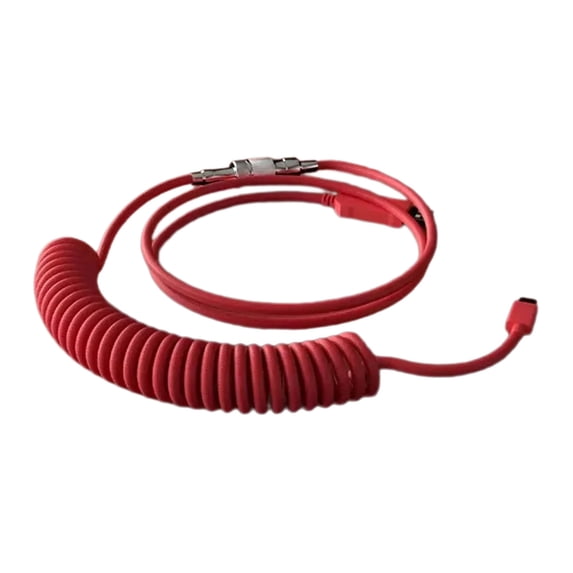 Coiled USB Type C Mechanical Keyboards Cable Braided Detachable ...