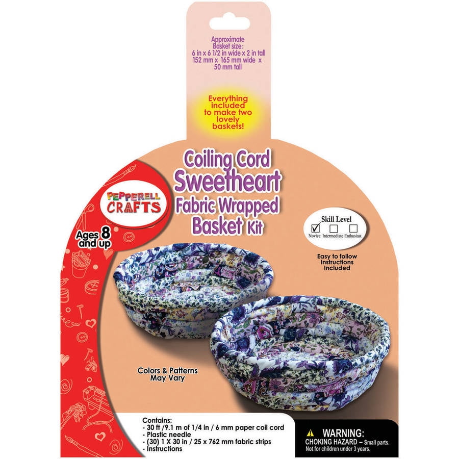 Coiling Cord Kit, Sweet Heart Fabric Bowl - Walmart.com