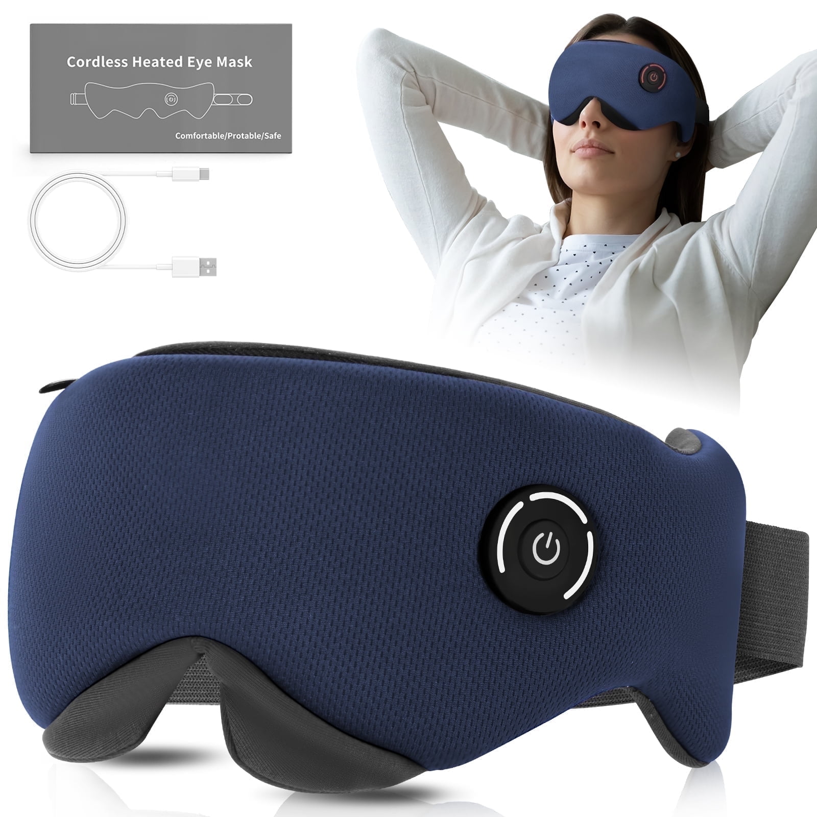 Coilnn Cordless Heated Eye Mask-Electric eye mask for Dry Eyes, Stye ...