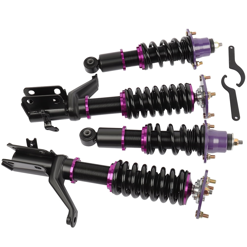 Coilover Struts Suspension Kit Coilover Shocks Full Set Adjustable ...