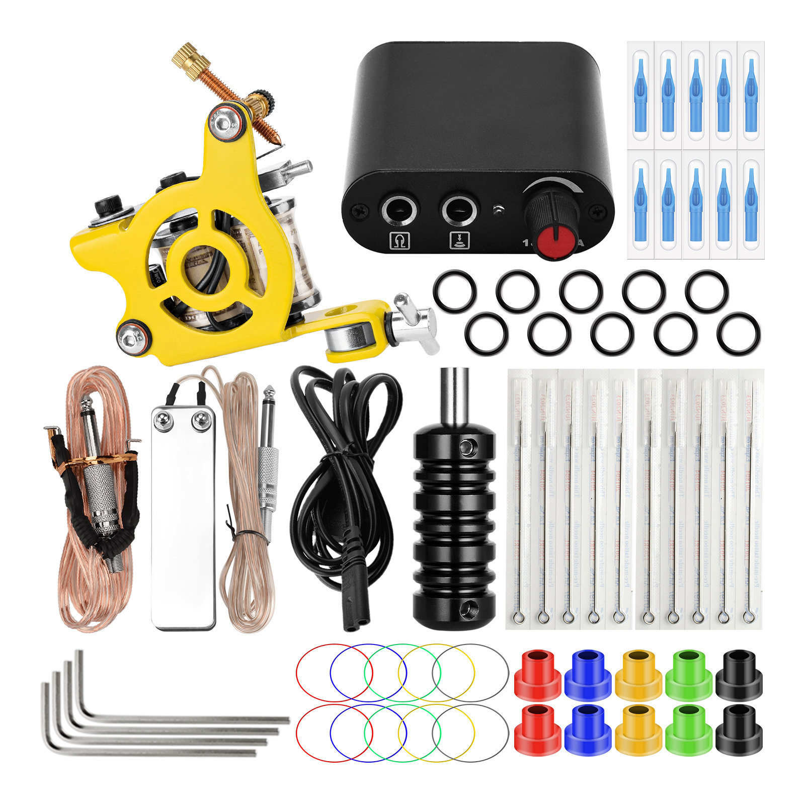 Coils Tättoo Machine Kit for Shader, Shading Coil Machine Set with ...