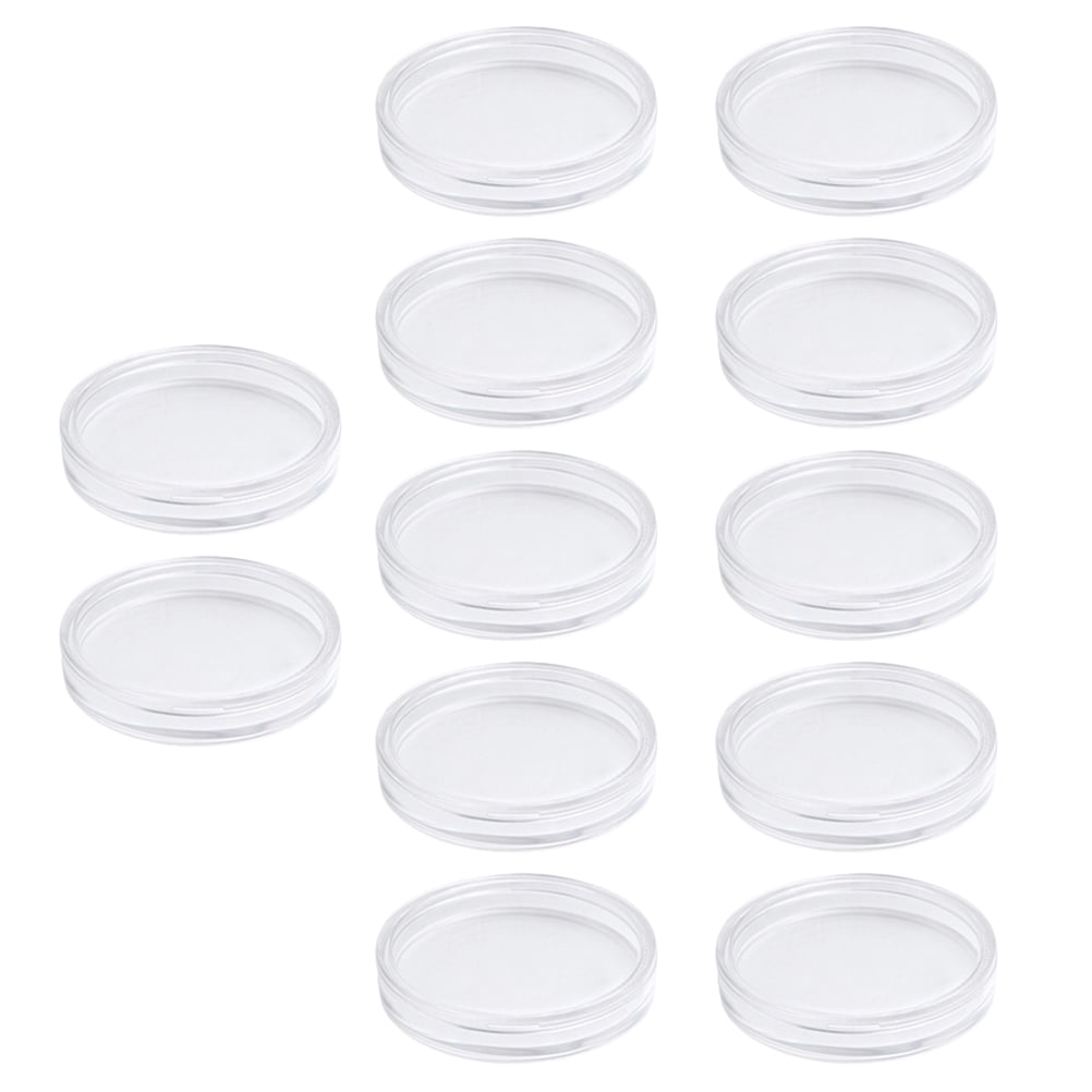 Coin Box Holders Capsules 12 PCS Delicate Acrylic Seal Neat Storage ...