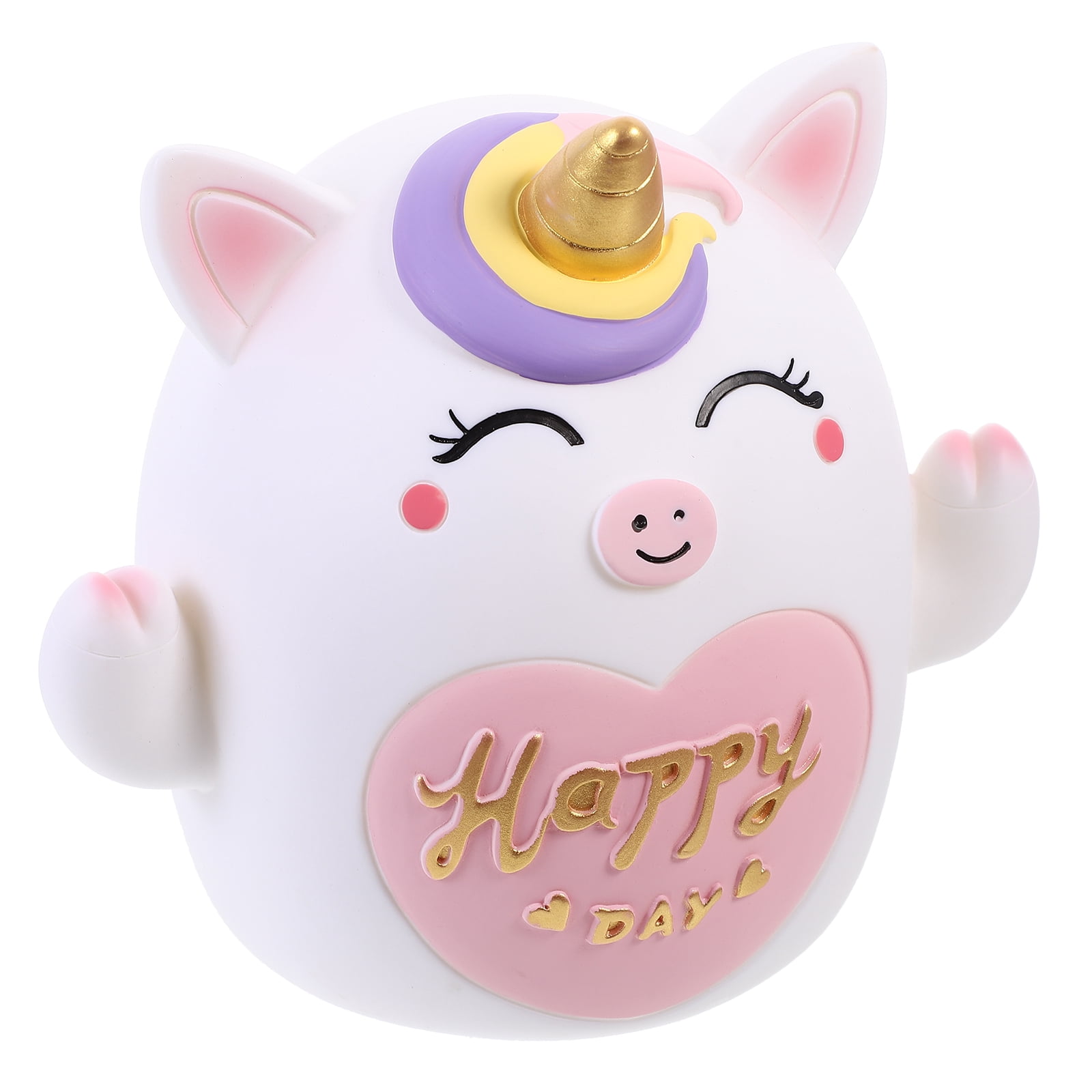 Coin Break Open Piggy Bank Unicorn Decoration Practical Girl - Walmart.com