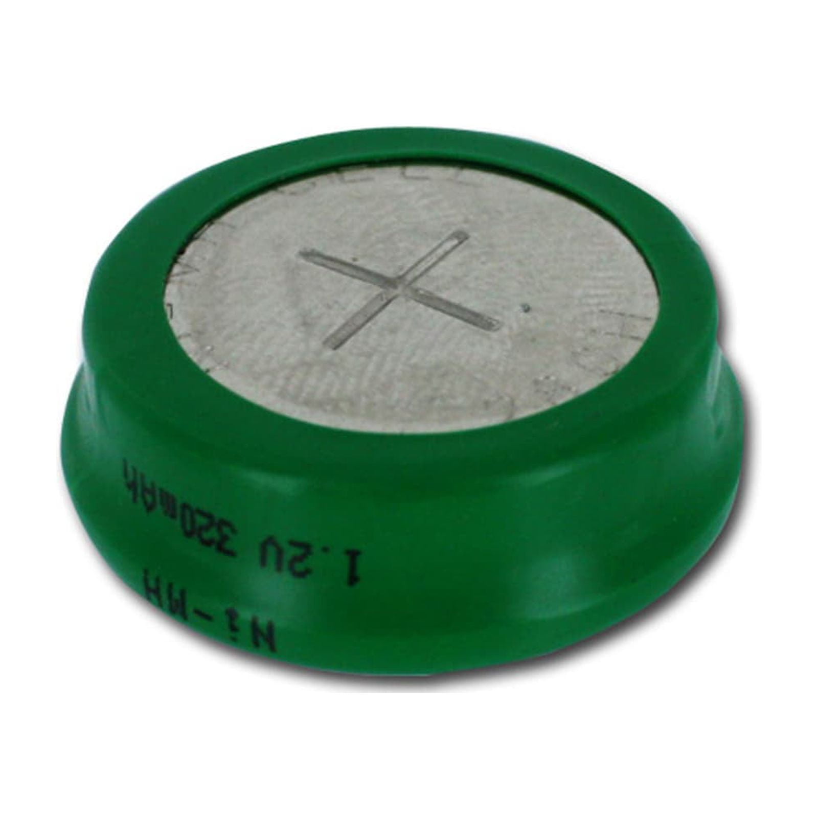 Coin Button Rechargeable Battery 320mAh NiMH 1.2V Flat Top Cell ...