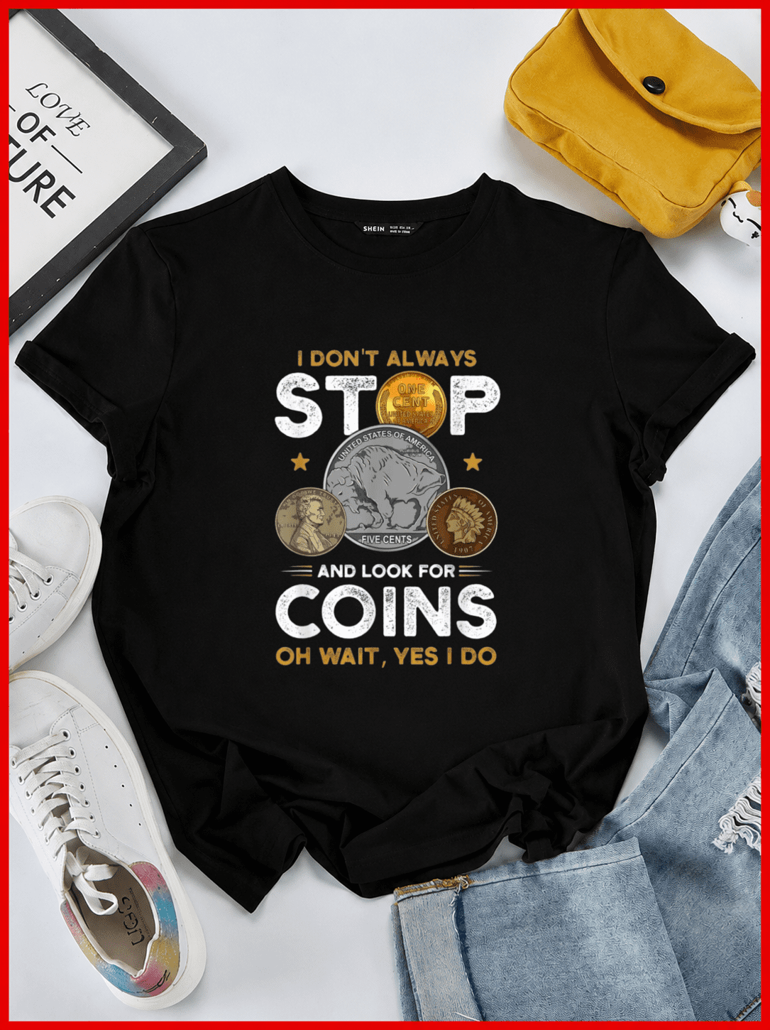 Coin Collecting Funny Numismatics Coin Collector Hobby Gift Unisex T ...