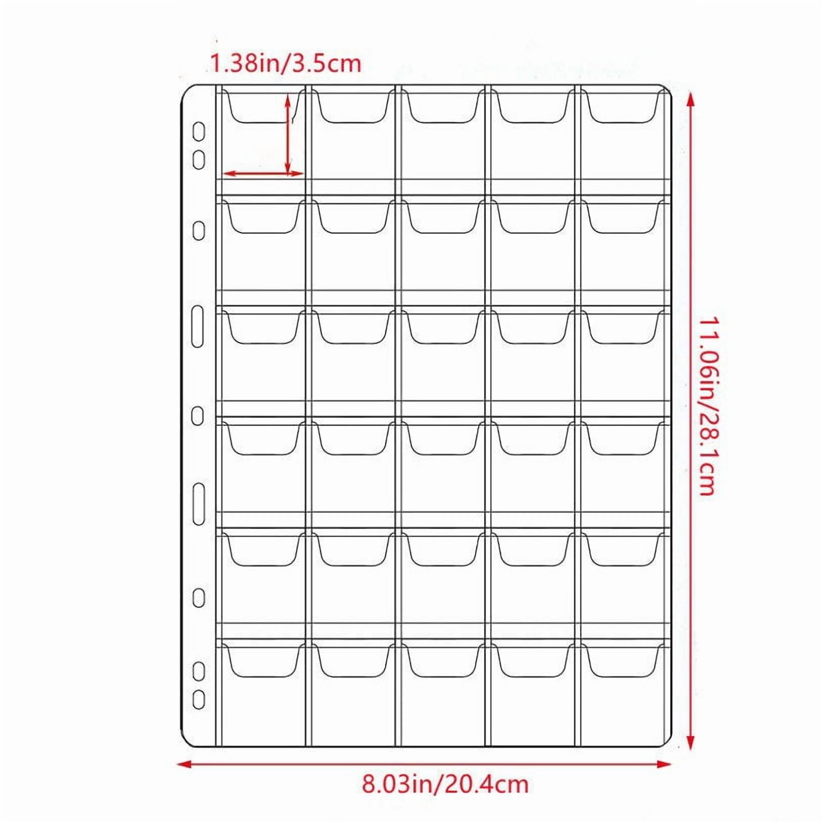 Coin Collecting Pages 1 Sheets 30 Pockets Standard 9Hole Coin Pocket ...