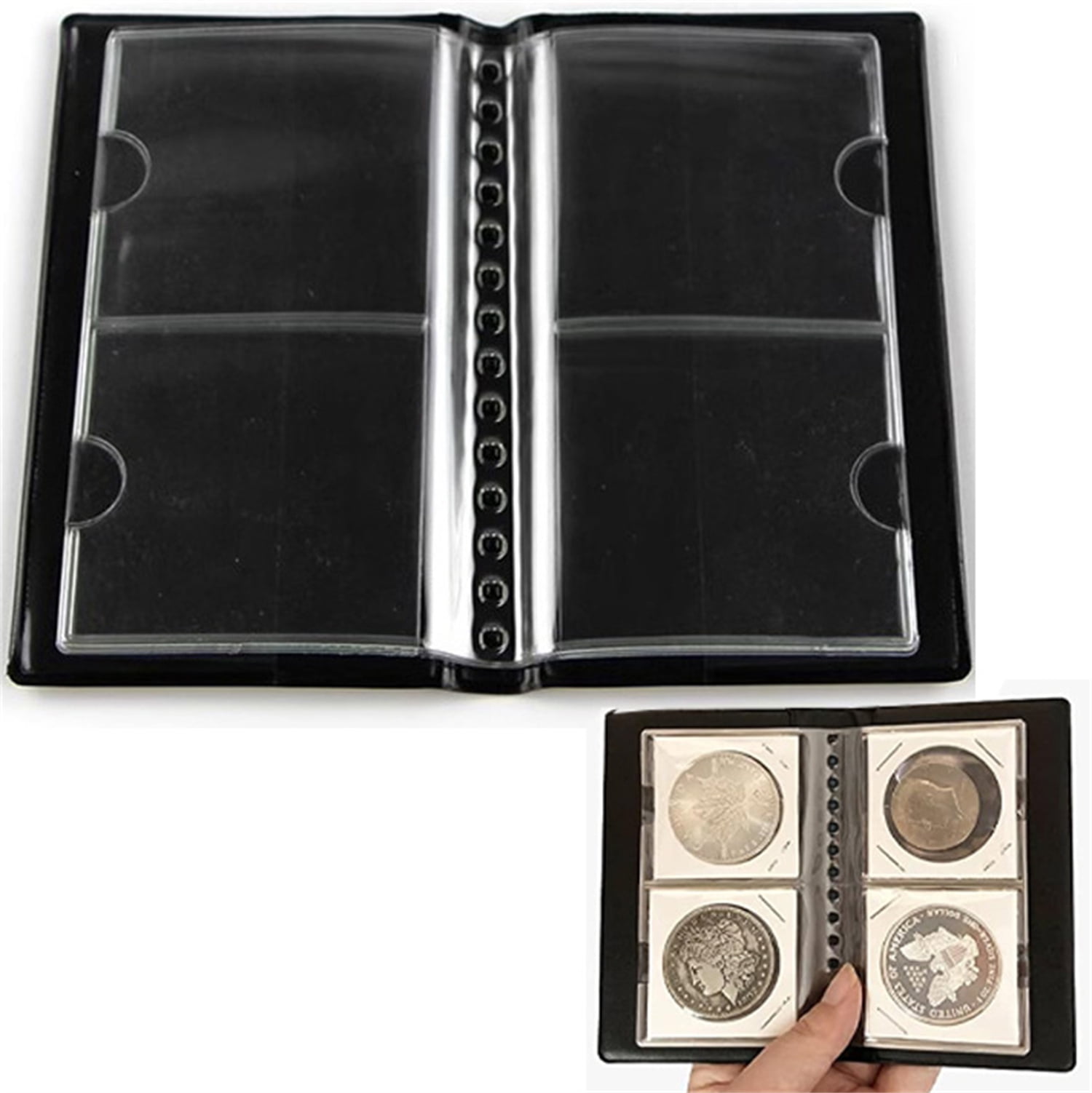 Coin Collection Book Holder for Collectors,Bexikou 12 Pockets Coins ...