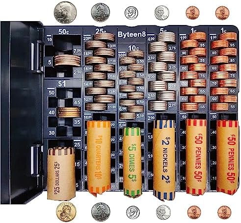 Coin Counter Coin Sorter｜Coin Counter Tray Coin Sorter Tray with Cover ...