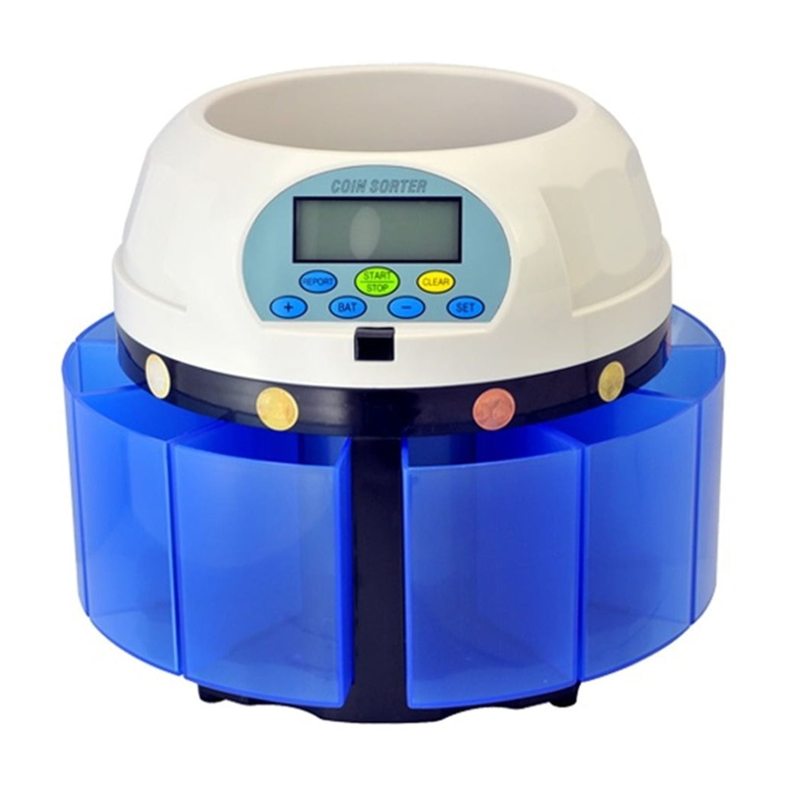 Coin Counter Machine Money Counter Mixed Coin Value Sorter Automatic ...
