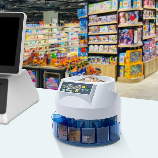 Coin Counter Sorter Machine Commercial Fast Sorting Money Change Sorter ...