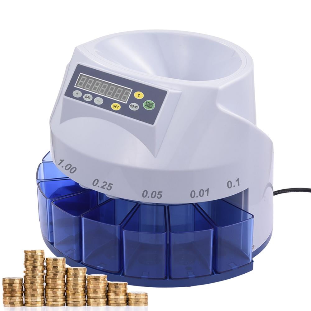 Coin Counting Machine Electric Coin Sorting Organizer Automatic Coin ...